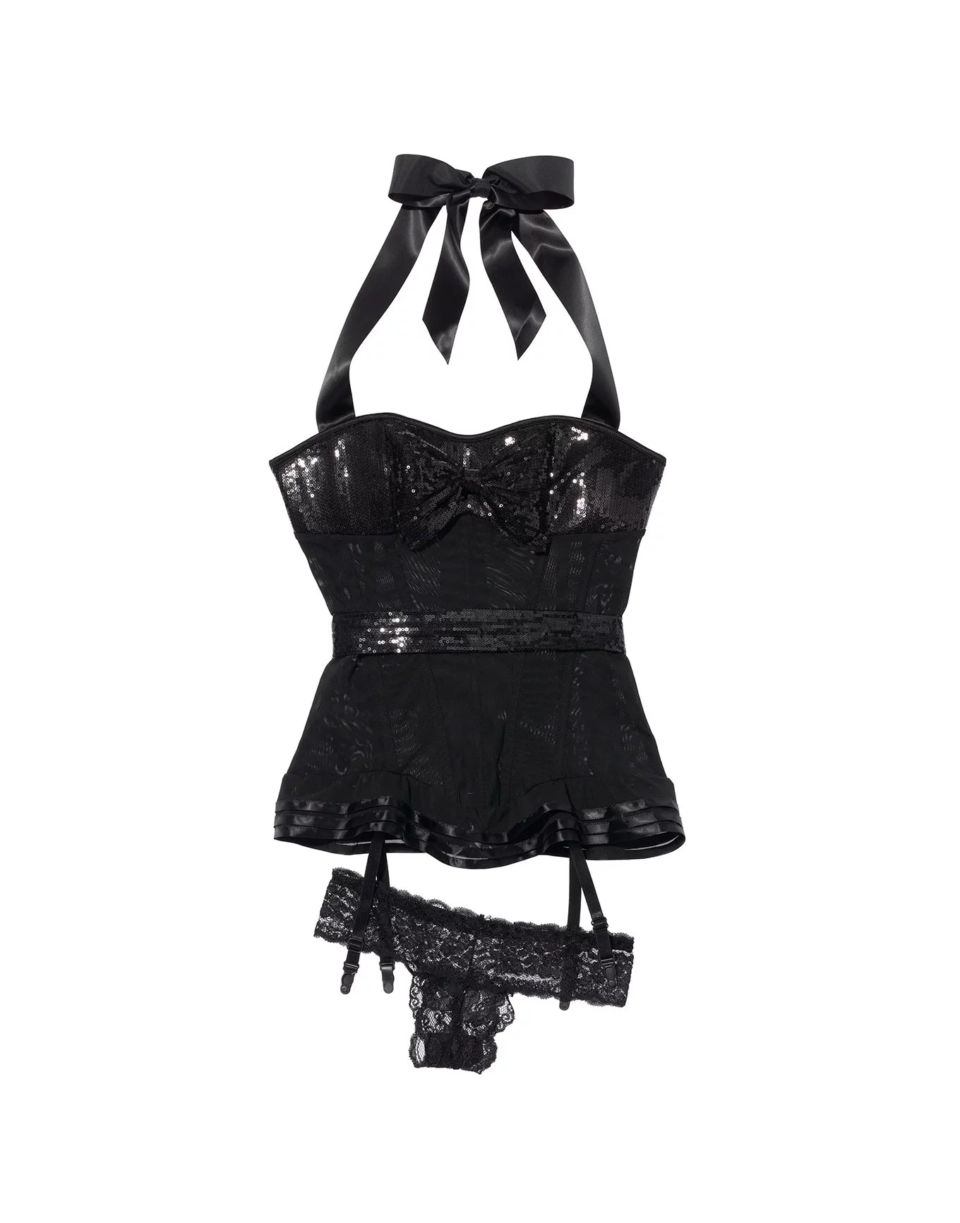 Tarah Black Corset, XS-4X | Adore Me
