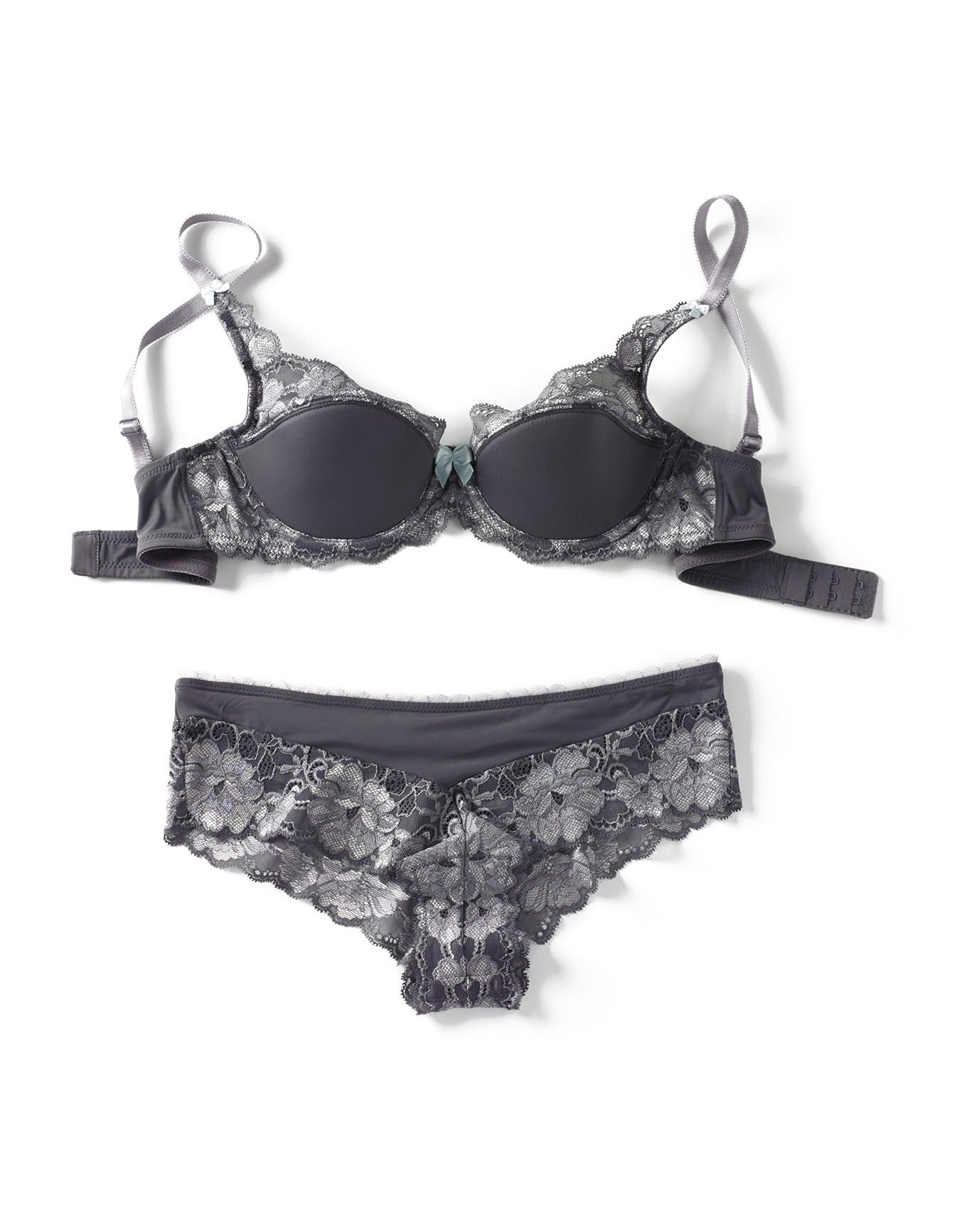 Tahnie Dark Gray Contour balconette, 30A-30DDD | Adore Me