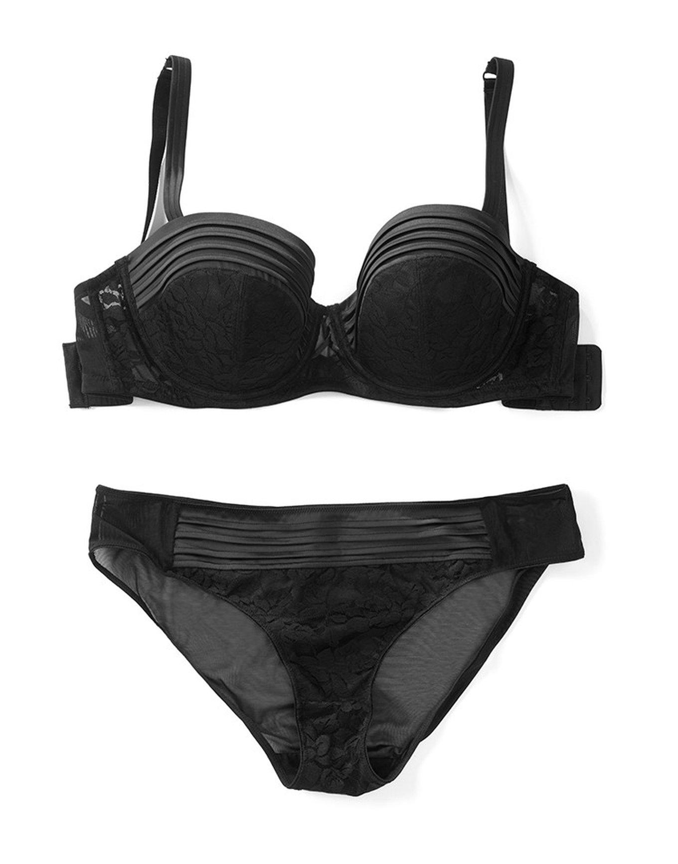 Ashley Black Contour balconette, 40C-44DDD | Adore Me