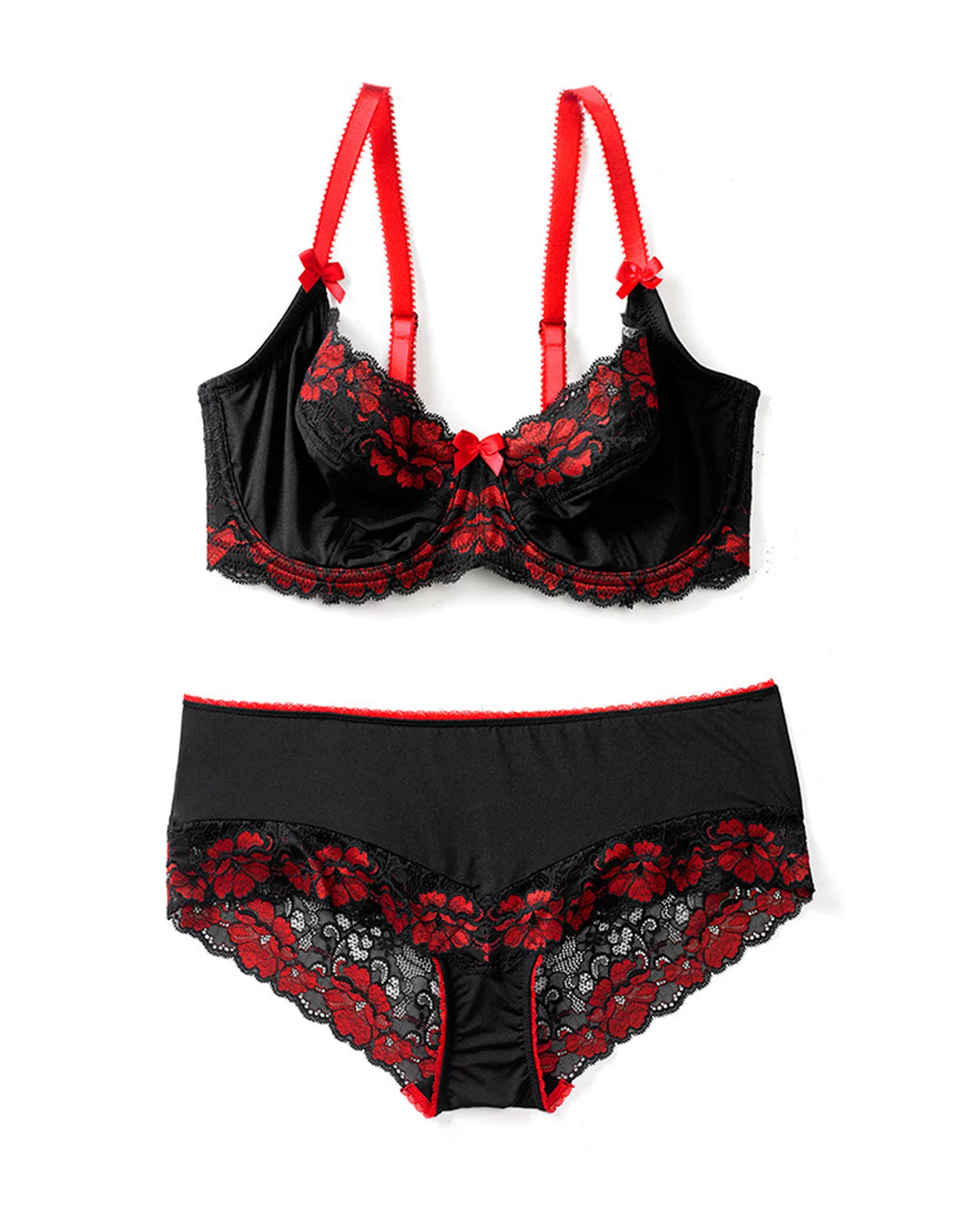 Dalis Black Unlined Bra, 30DD-46DDD | Adore Me