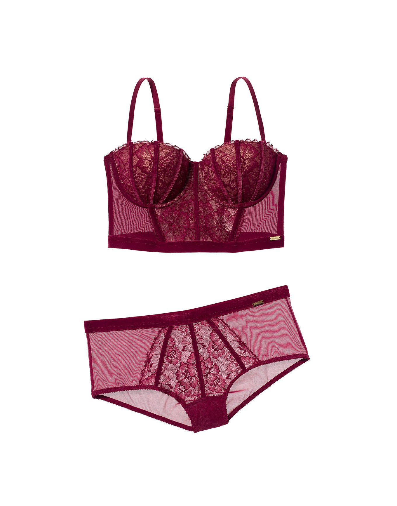 Jazmina Dark Red Push up Balconette, 30B-38B | Adore Me