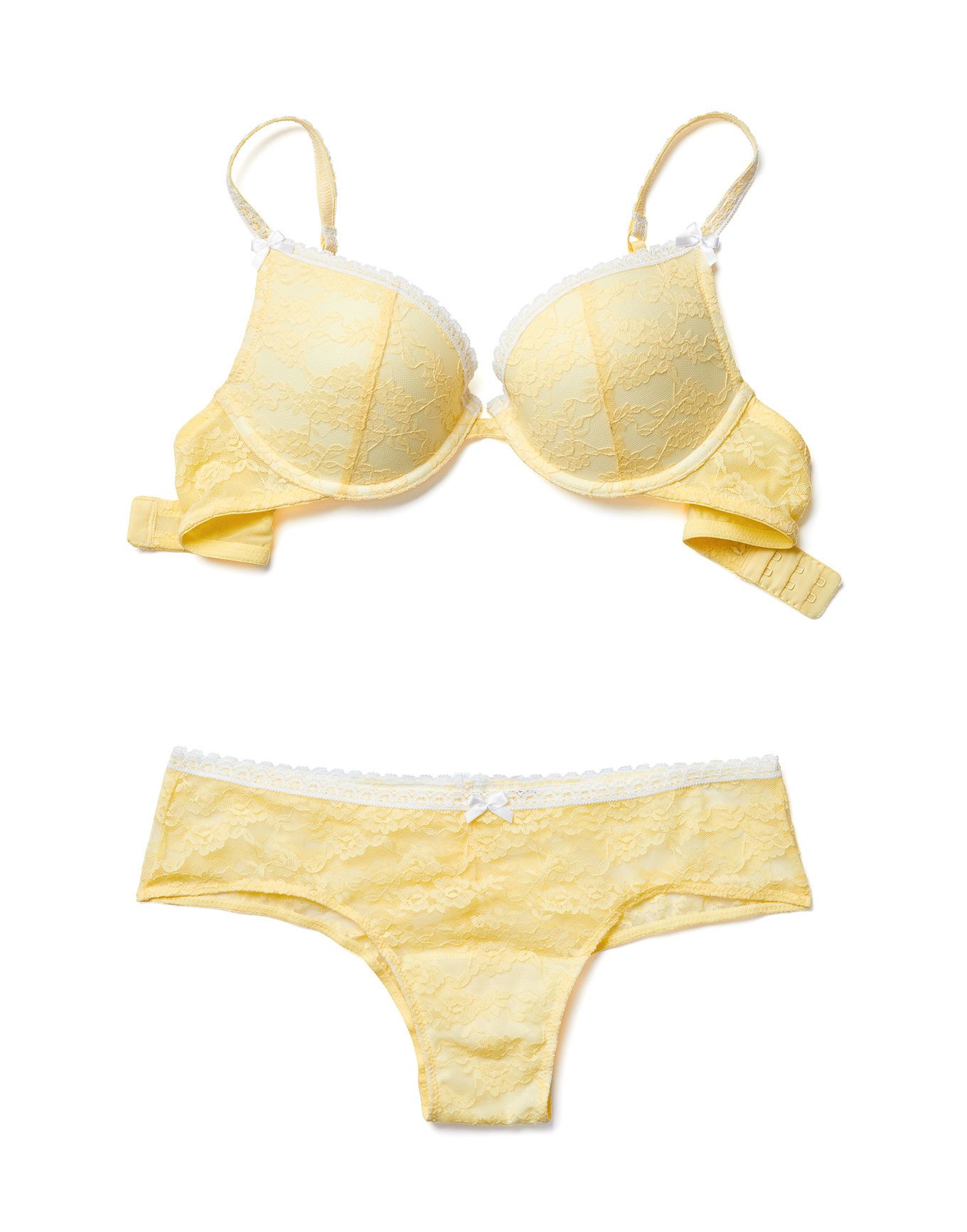 Eugenie Light Yellow Push up plunge, 30DDD | Adore Me