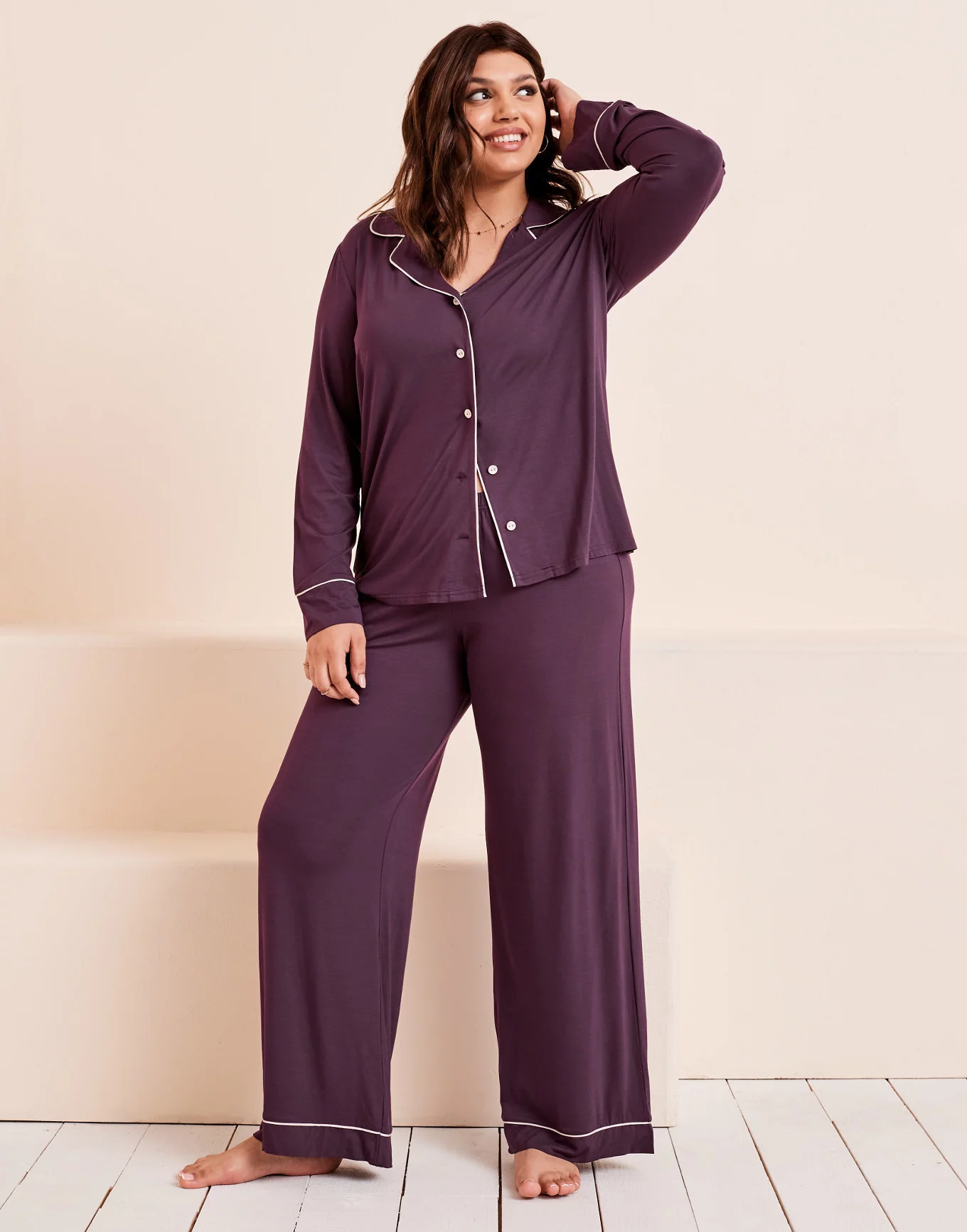 Matylda Dark Purple PJ, XS-4X | Adore Me