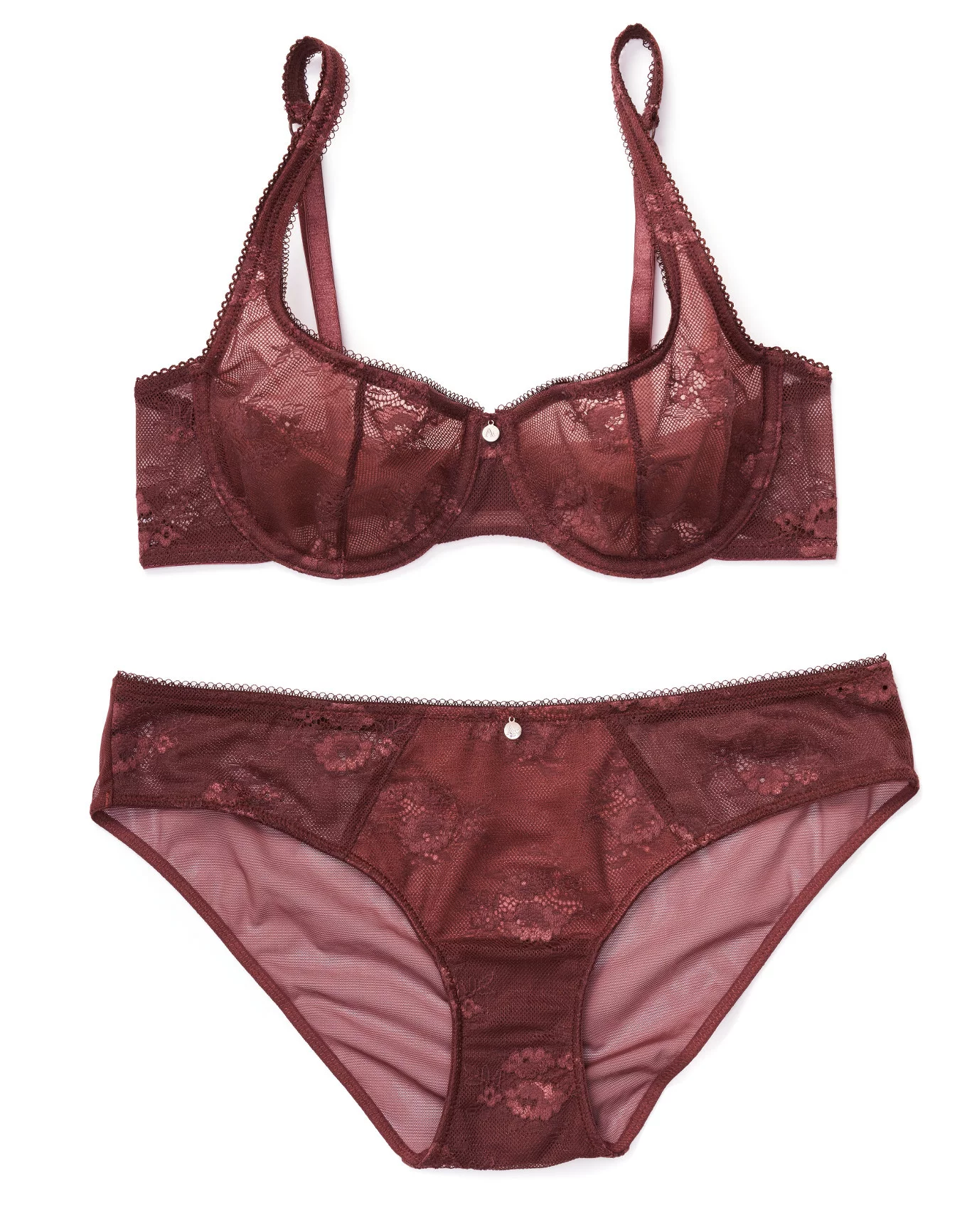 Cerise Dark Brown Unlined Balconette, 32DD-36DDD | Adore Me