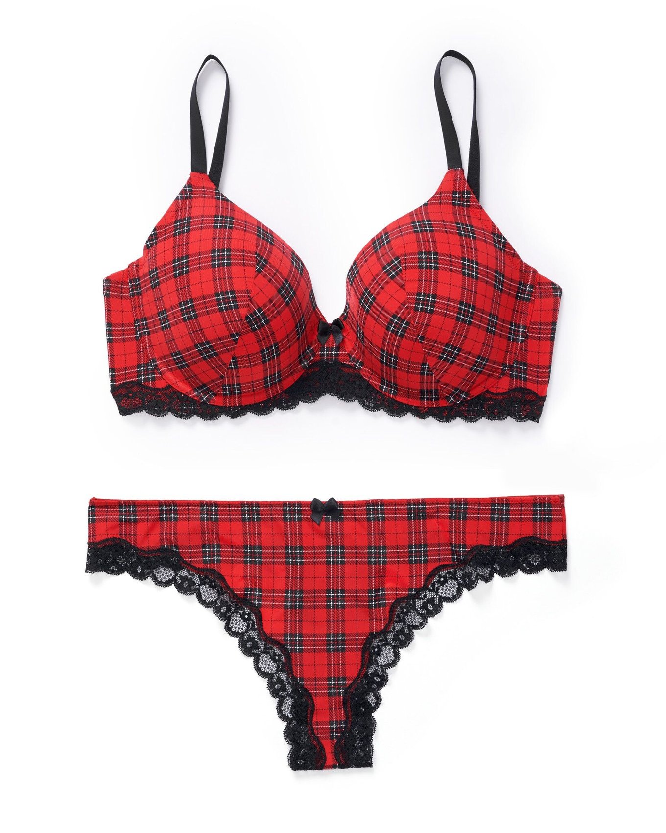 Nare Plaid Red Contour Bra Contour Full Coverage, 38DD-46DDD | Adore Me