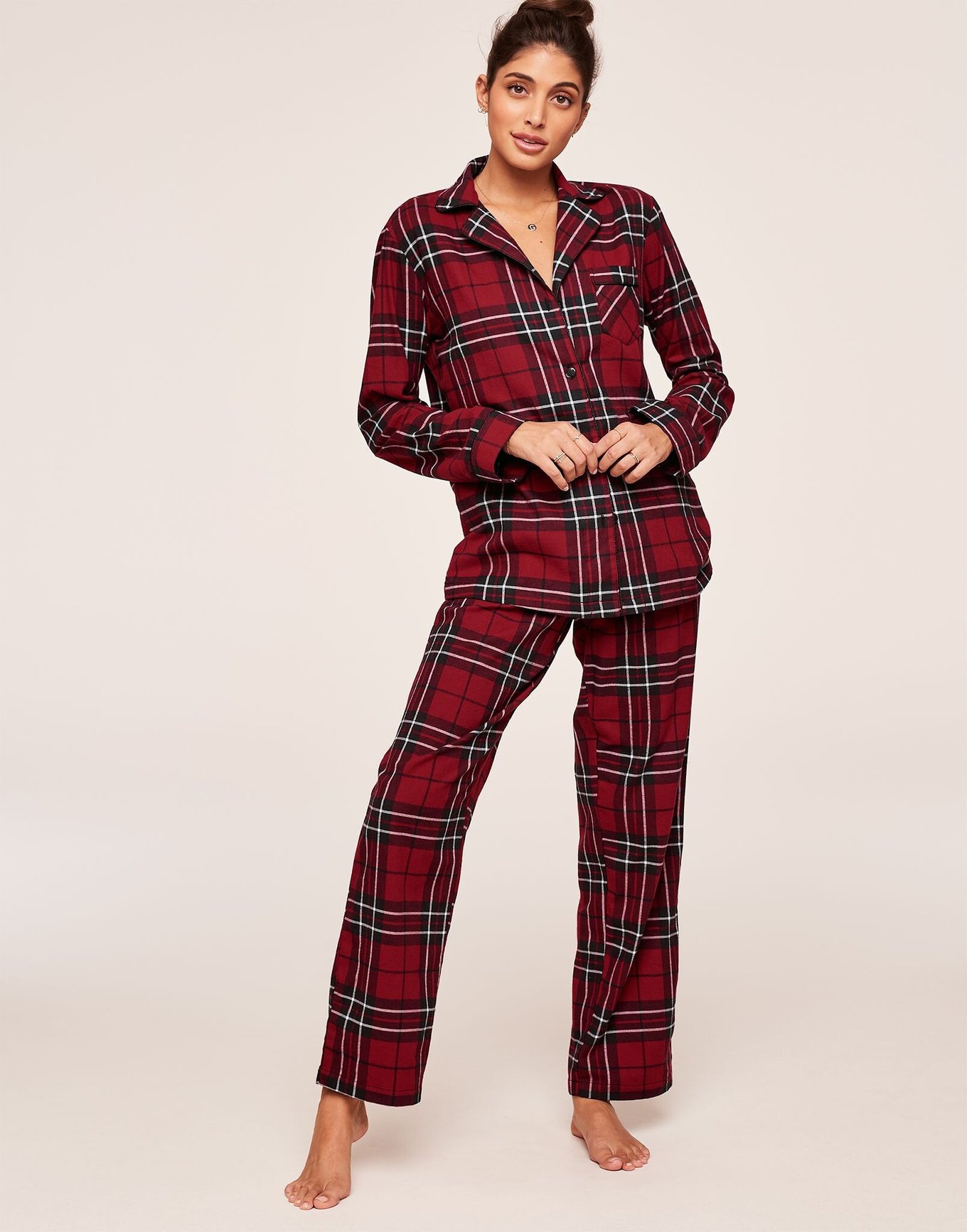 Maggie Plaid Red PJ Set, XS-4X | Adore Me