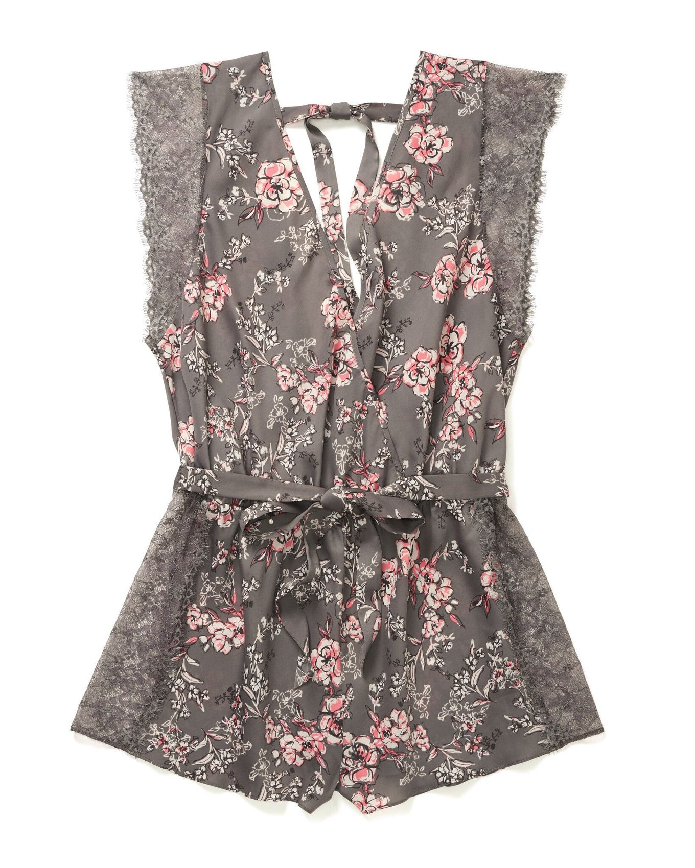 Maille Watercolor Gray Romper, XL-3X | Adore Me