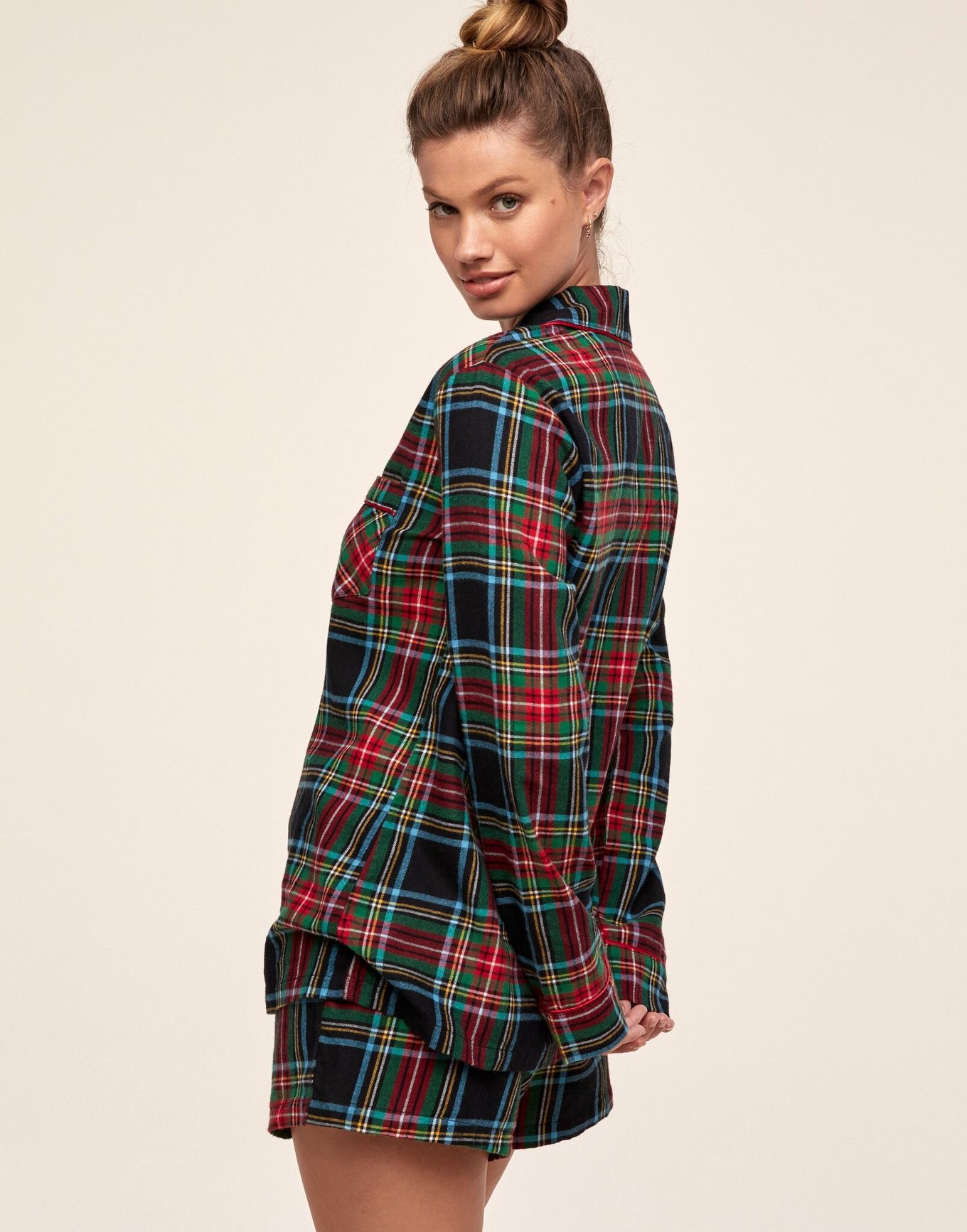 Maggie Plaid Black PJ Set, XS-4X | Adore Me