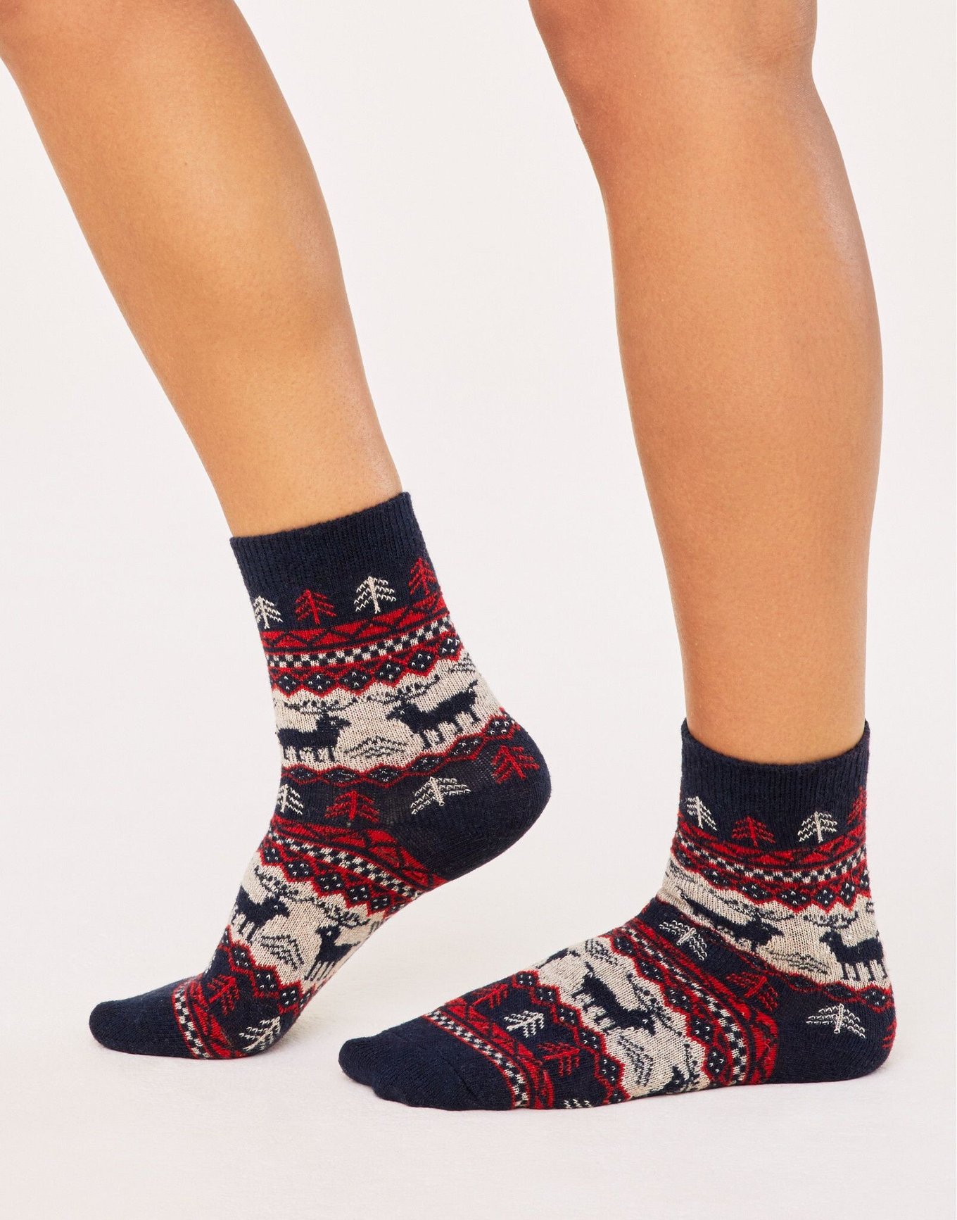 Winter Wonderland Dark Blue Socks, O/S | Adore Me