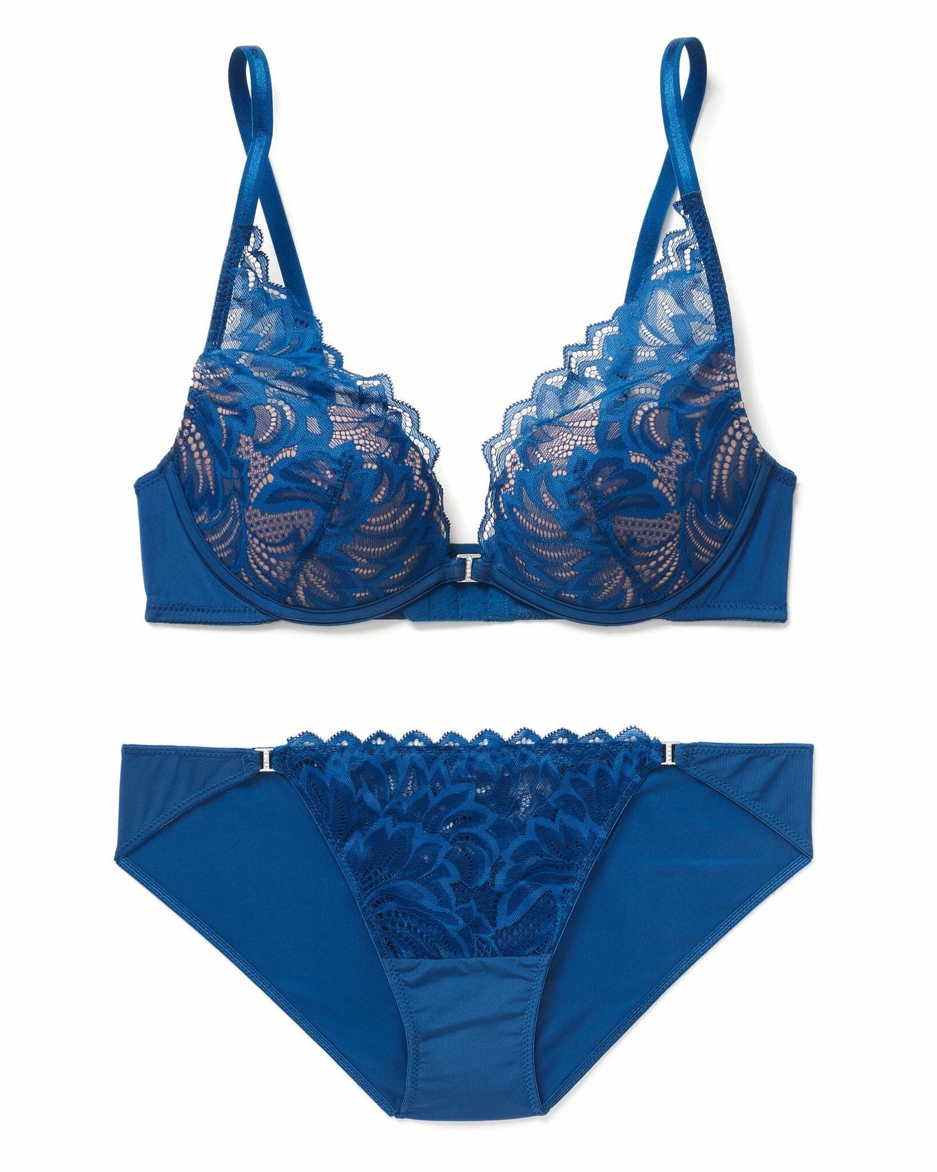 Lily Dark Blue Push Up Plunge, 32C-36B | Adore Me
