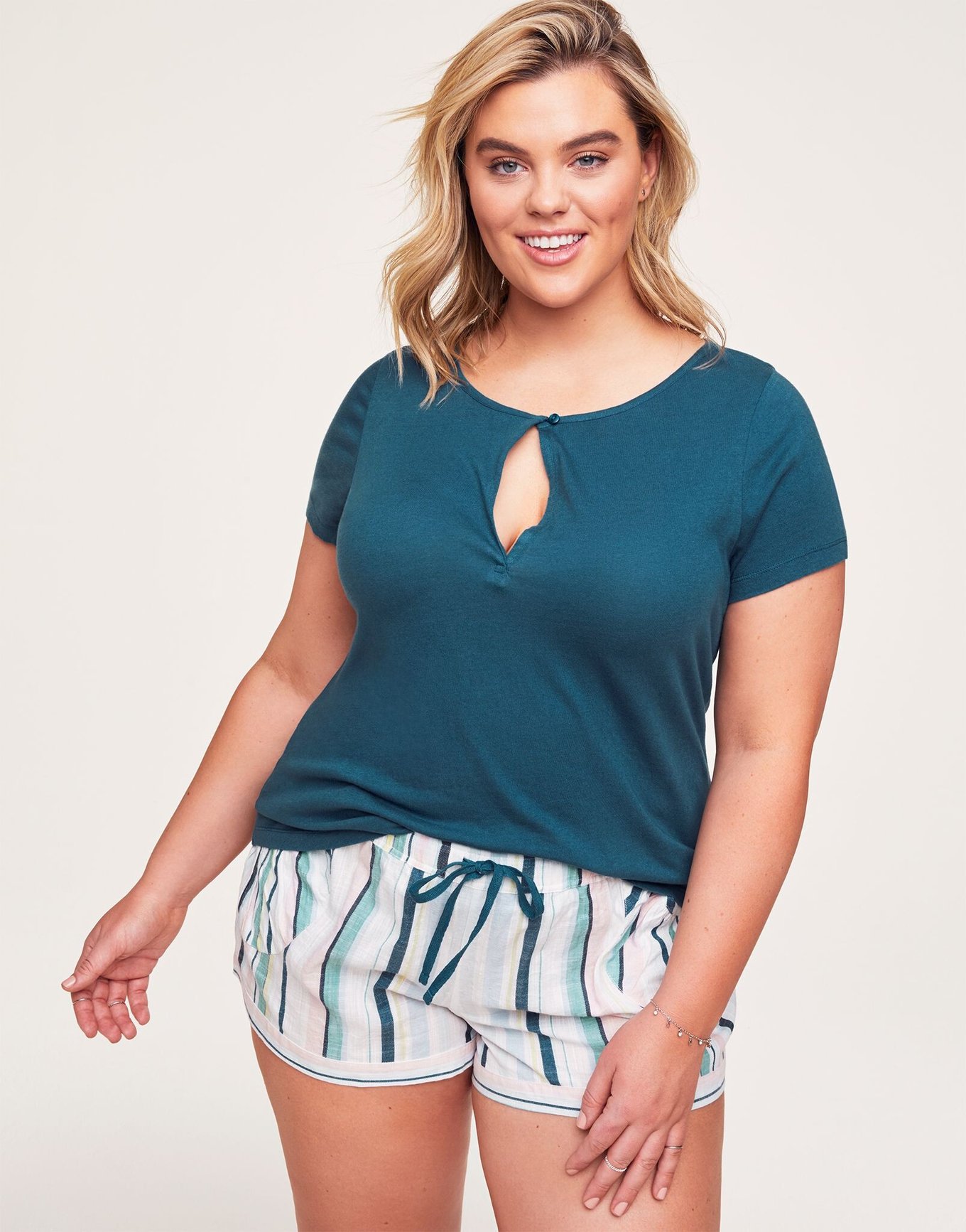 Jacquelyn Dark Gray T Shirt and Short Set, XS-XL | Adore Me