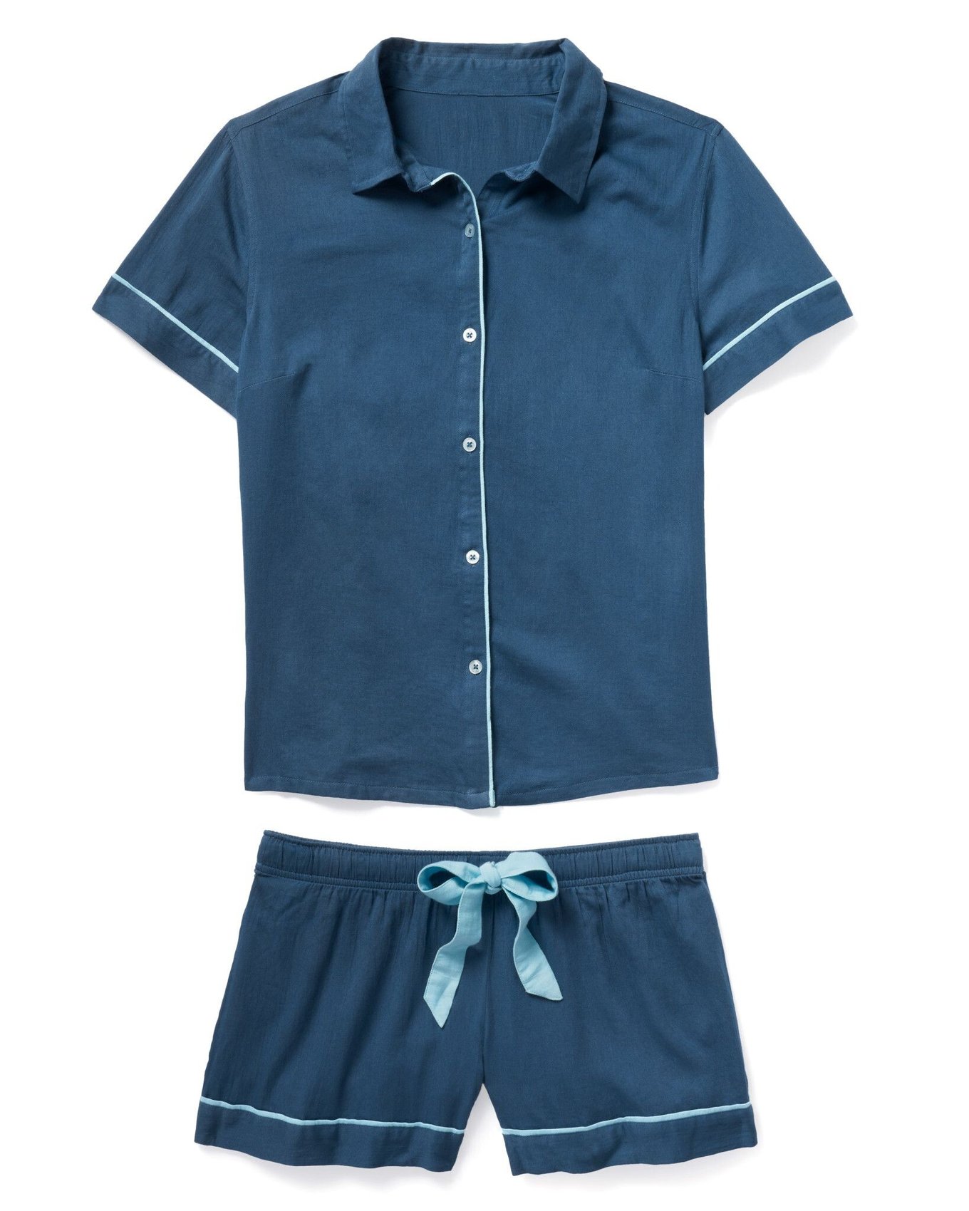 Lea Dark Blue Classic PJ Set | Adore Me
