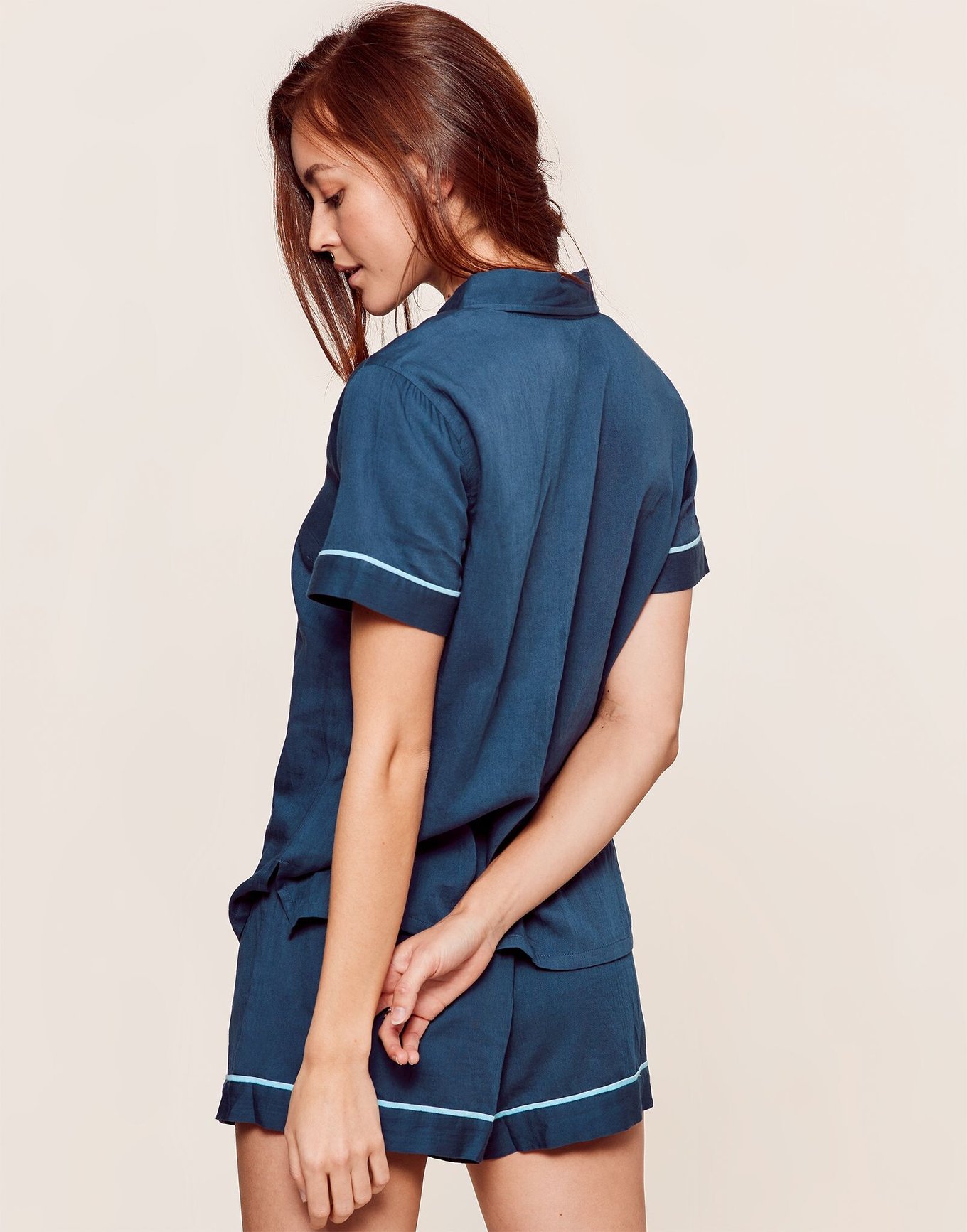 Lea Dark Blue Classic PJ Set | Adore Me