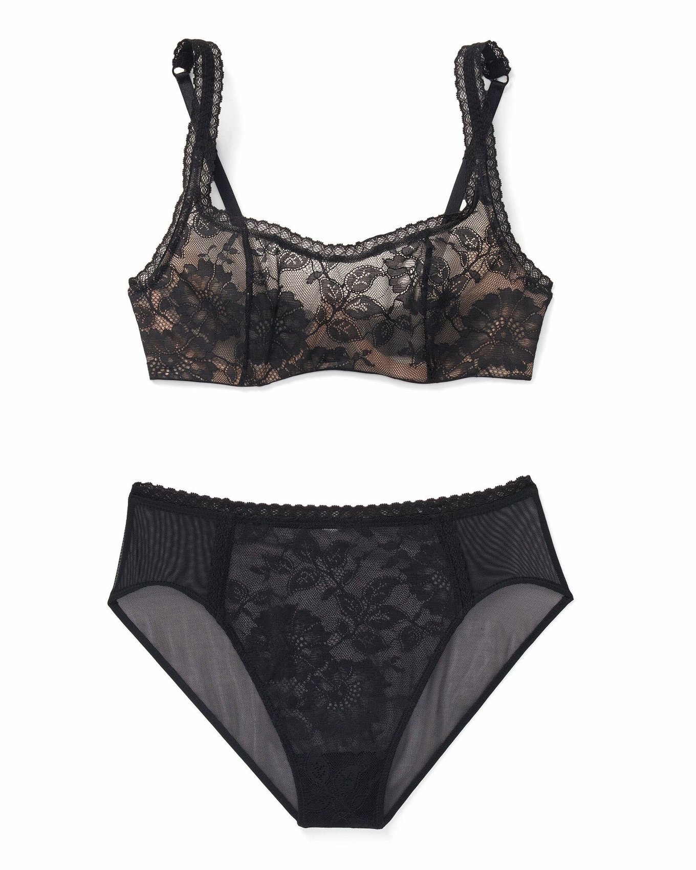 Charlize Black Unlined Balconette, 32A-34DD | Adore Me