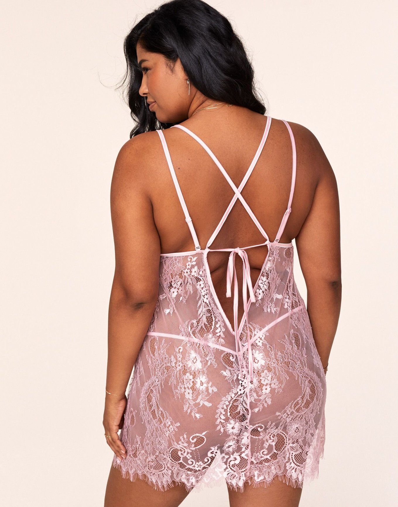 Leith Medium Pink Plus Unlined Babydoll | Adore Me