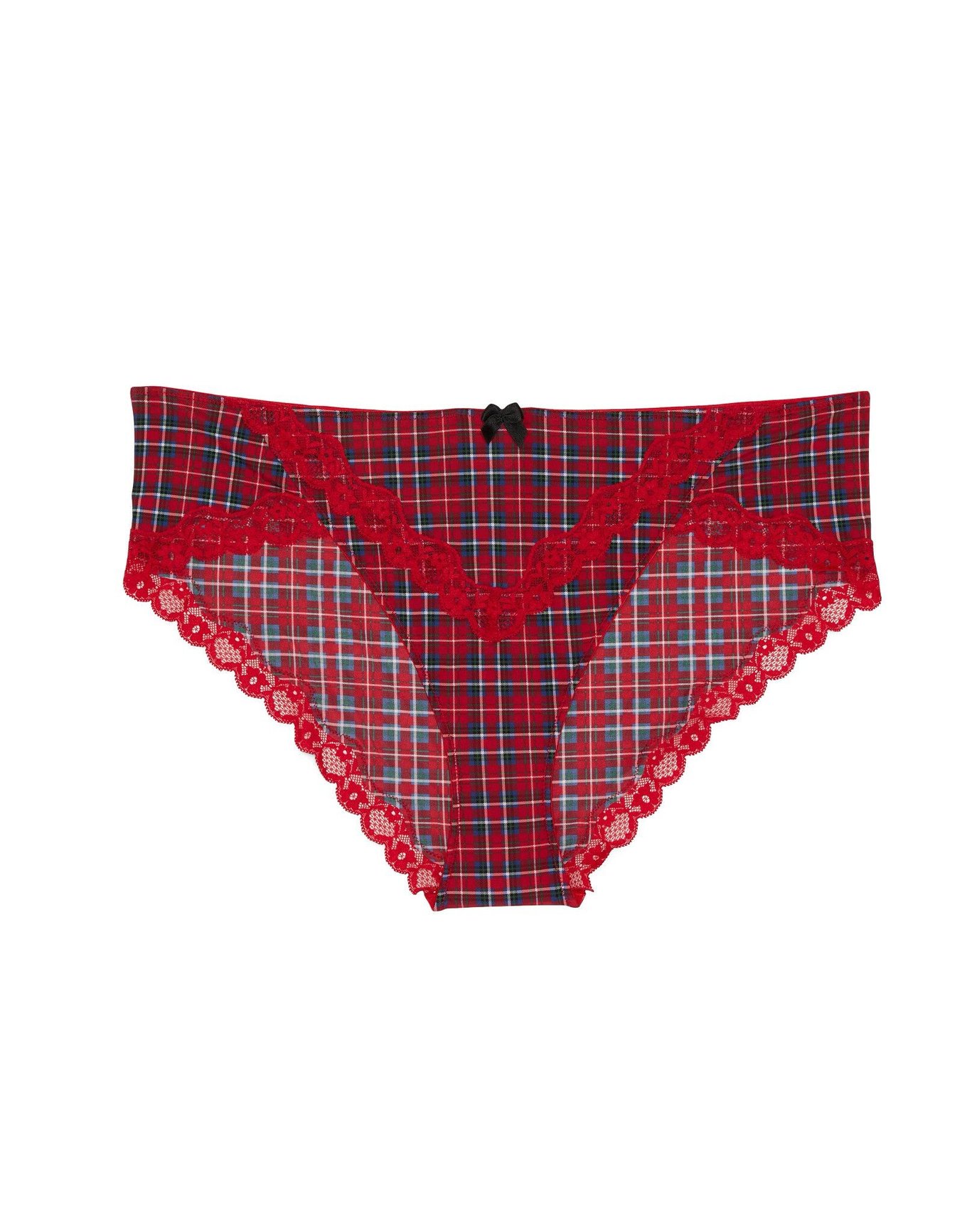 Nare Plaid Red Hipster Panty, XS-4X | Adore Me