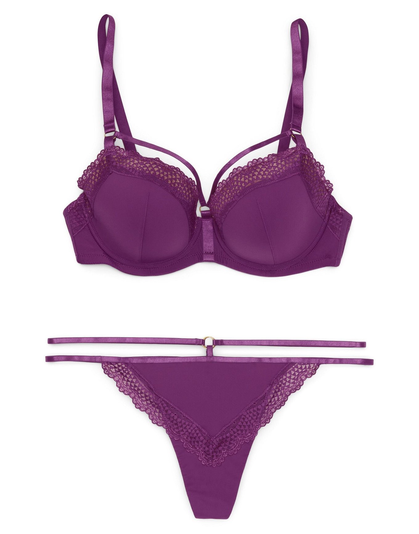 Marca Dark Purple Contour Bra Contour Plunge, 38DD-46DDD | Adore Me