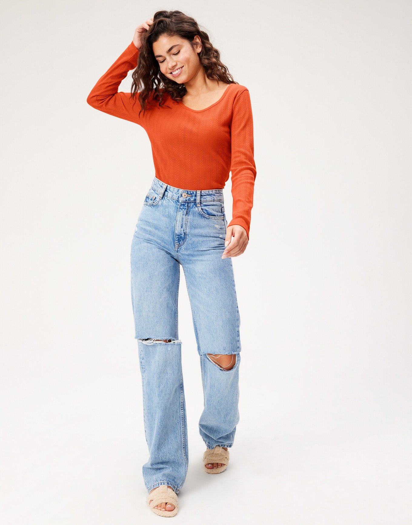 Marguerite Top Dark Orange, XS-4X | Adore Me