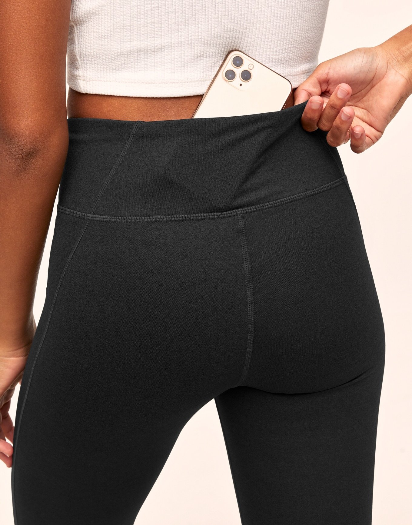 Haley Heather Colorblock 7/8 Black High Waist | Adore Me