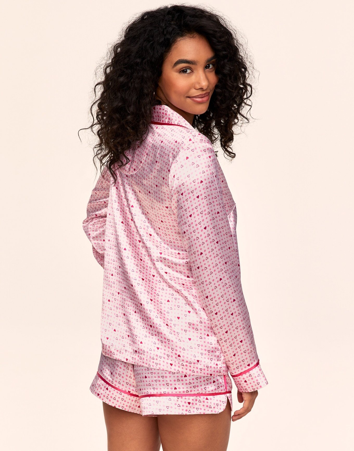 Sam Heart Pink PJ Set | Adore Me