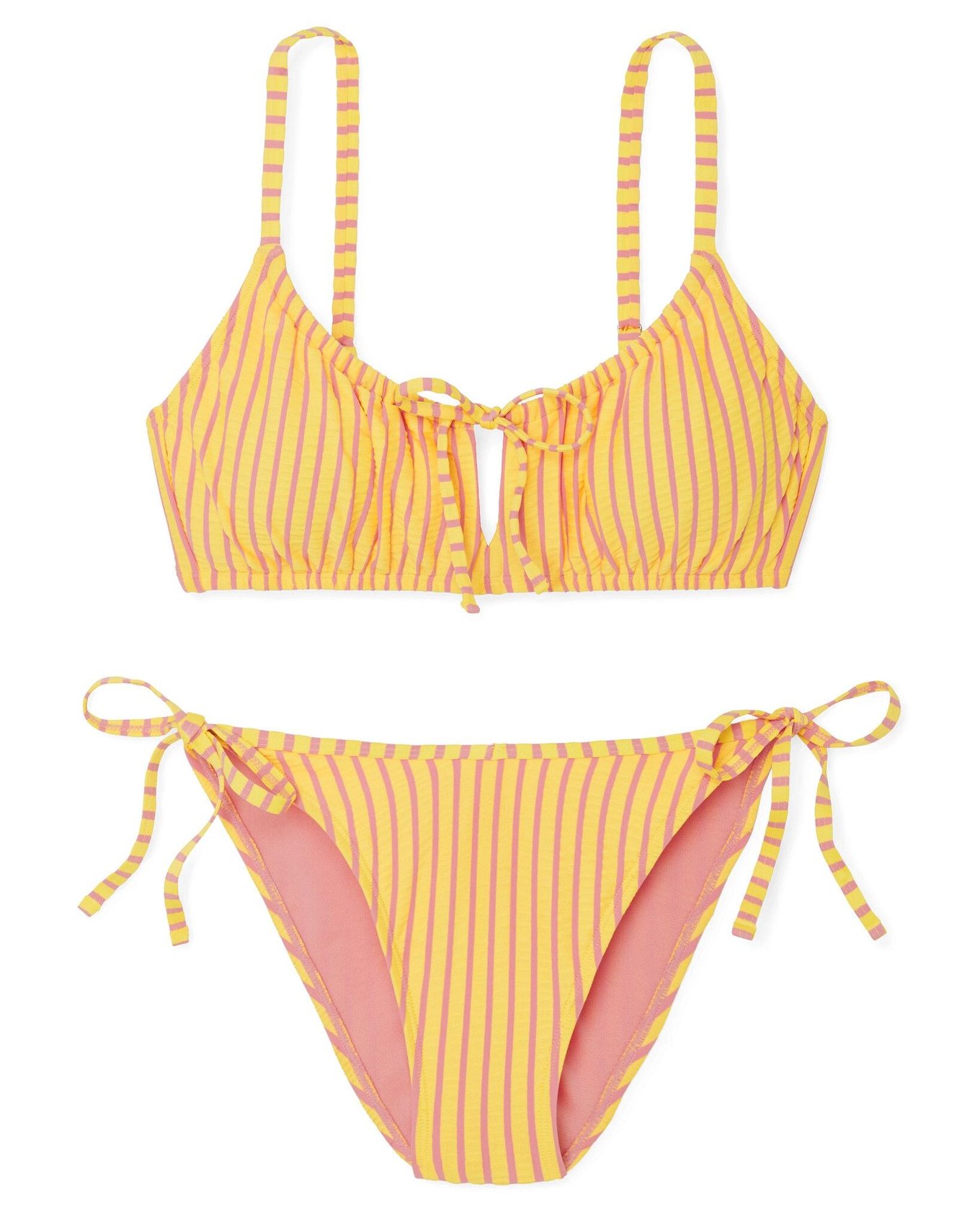Lane Stripe Yellow Bikini, S-L | Adore Me