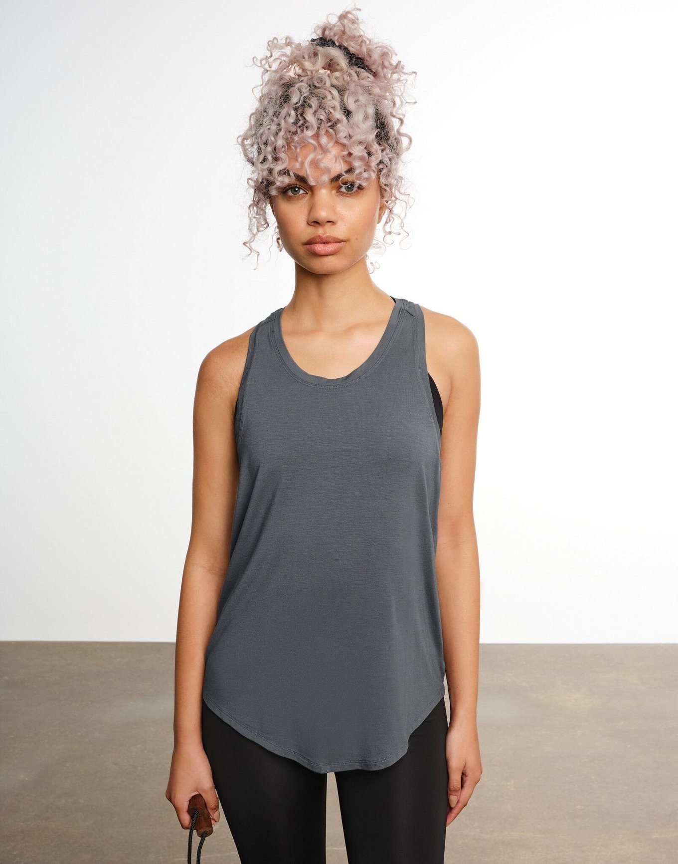 Live Tank - 001 Gray Girlfriend fit, M-XL | Adore Me
