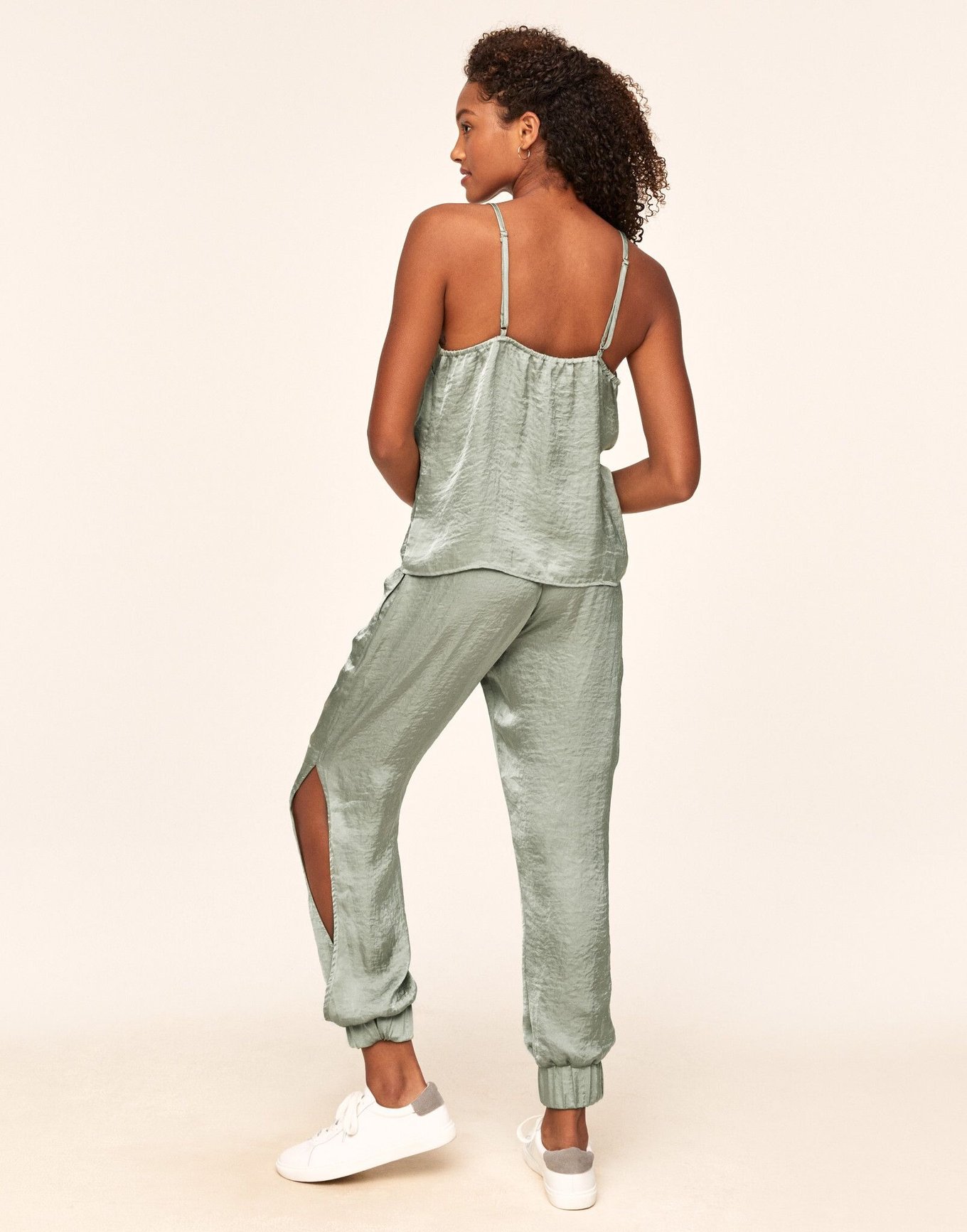Bethany Medium Green Cami Set Tank and Jogger Set, XS-XL | Adore Me