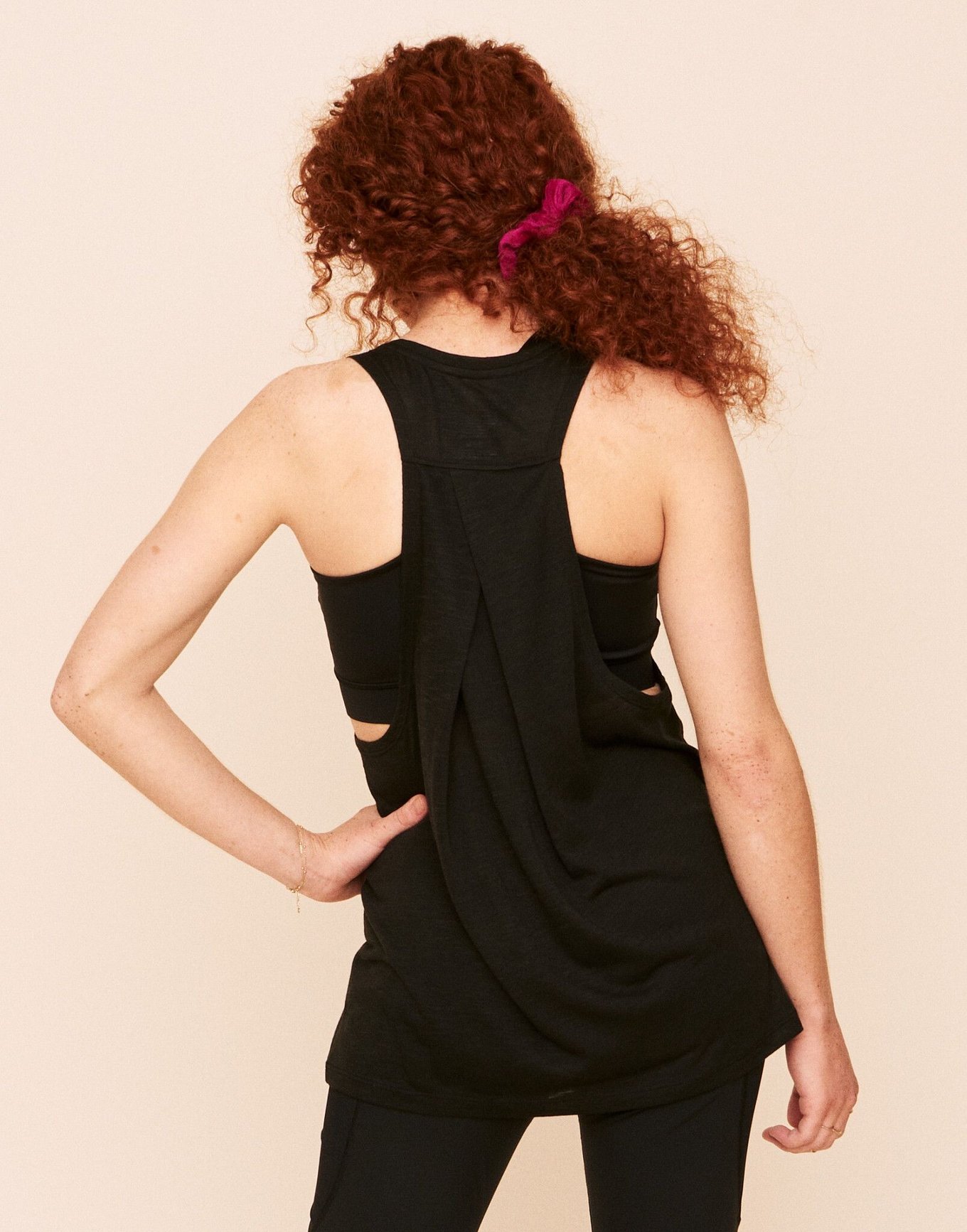 Emmaline Dropped Armhole Tank Black Dropped armholes | Adore Me
