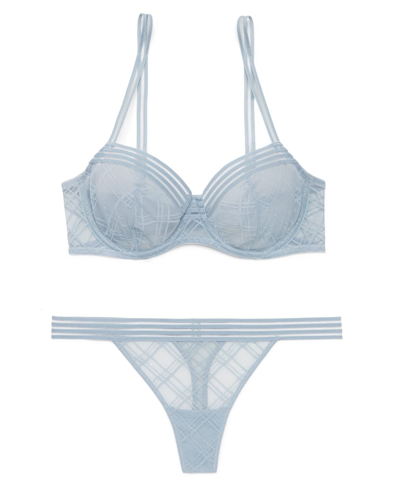 Stacie Medium Blue Unlined Balconette, 32D-38DD | Adore Me