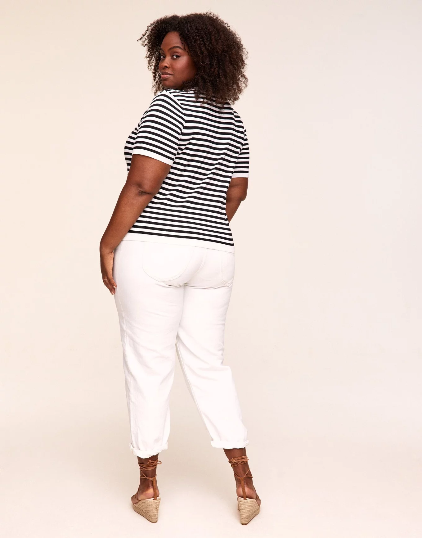 Princeton Sweater Stripe White, XS-4X | Adore Me