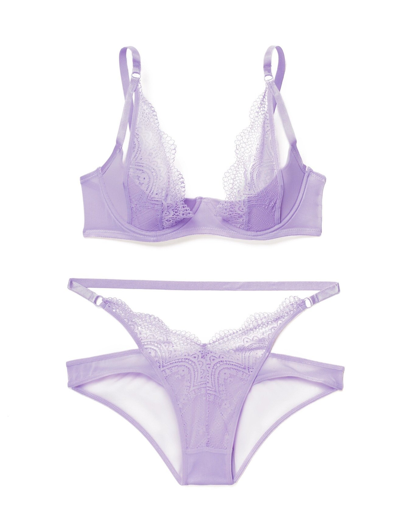 Kaia Medium Purple Contour Quarter Cups, 30A-38DD | Adore Me