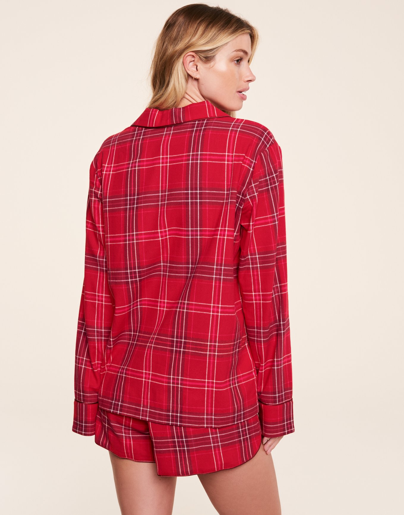Cecelia Plaid Red PJ Set | Adore Me