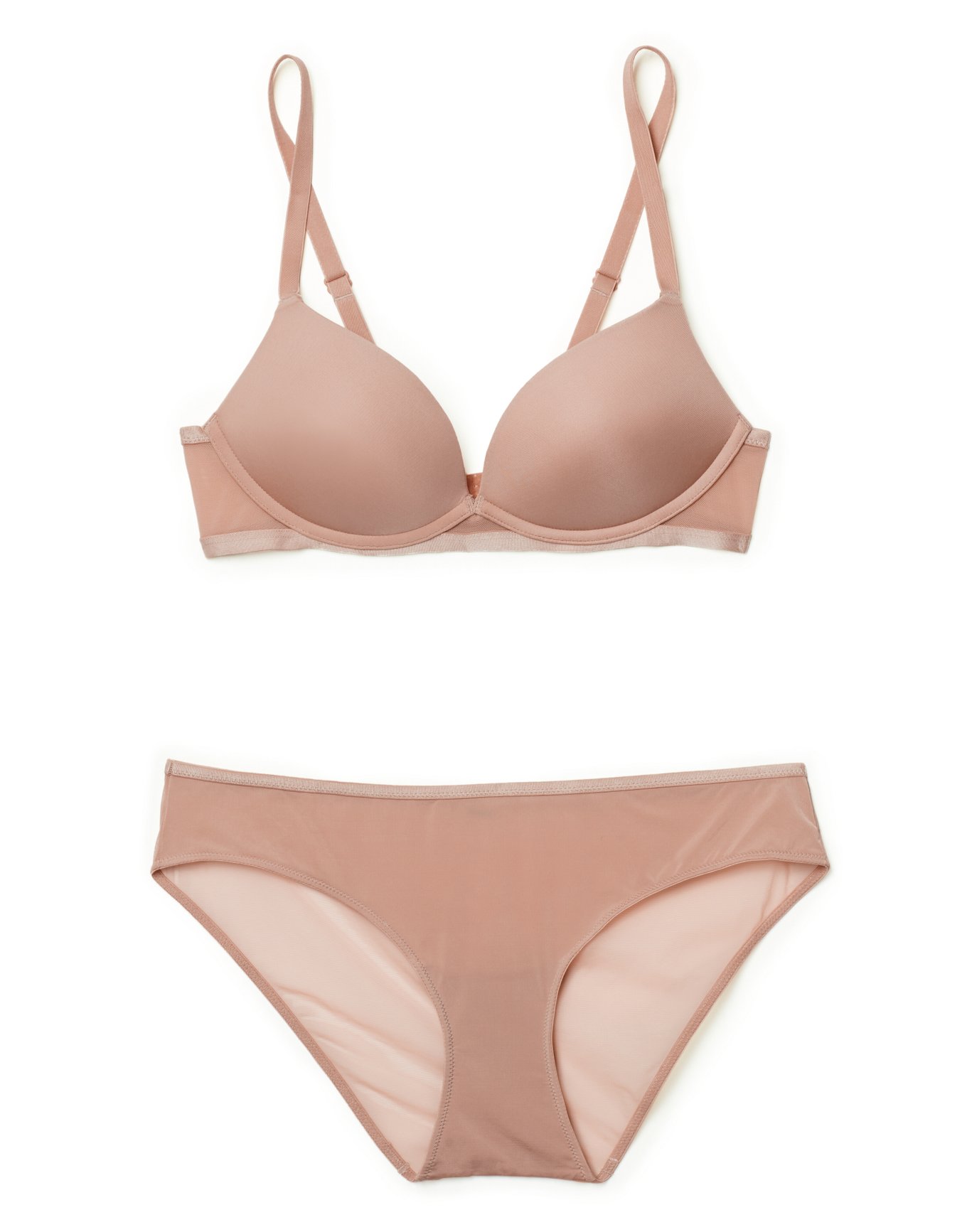 Elora Medium Beige Push Up Plunge, 30B-38D | Adore Me