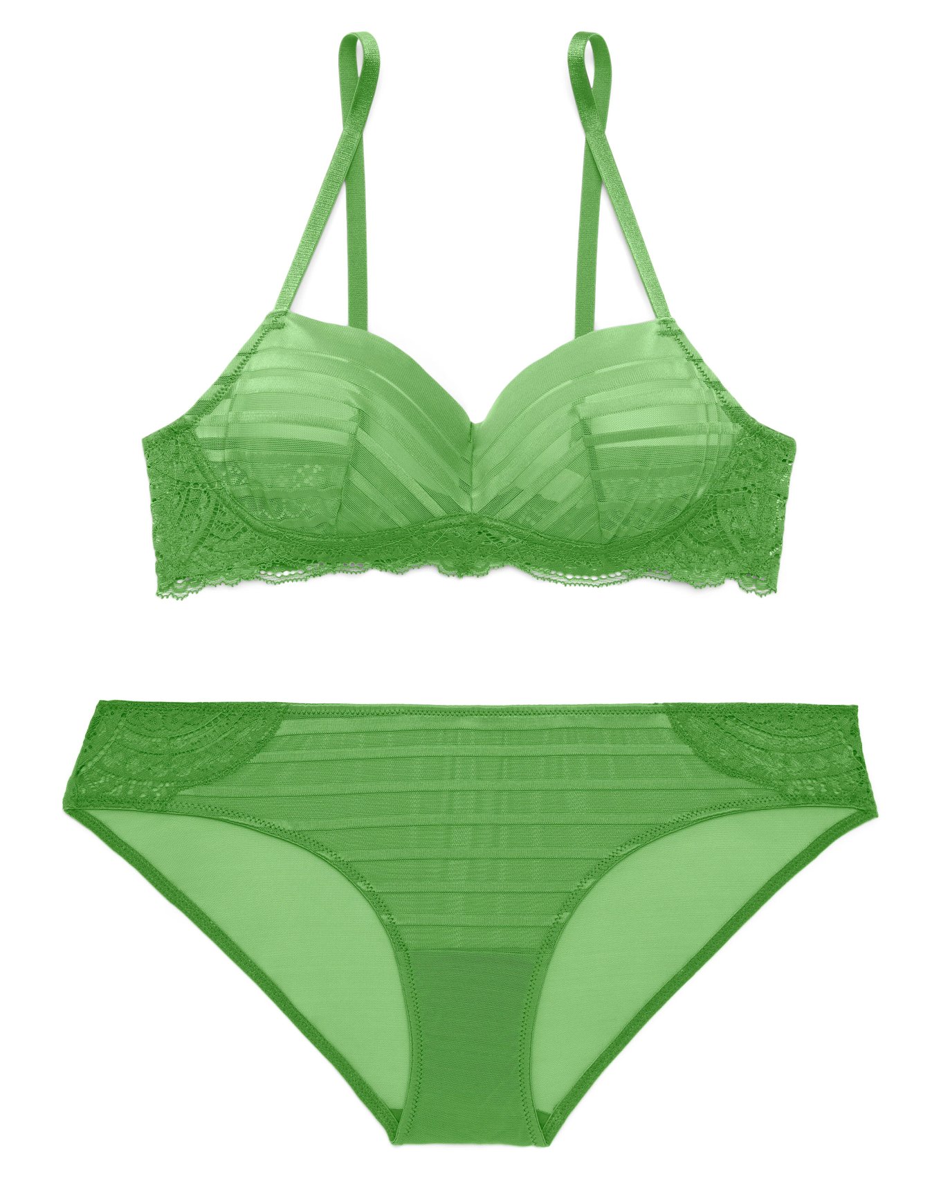 Nicolette Medium Green Wireless Unlined Balconette, 32A-38B | Adore Me