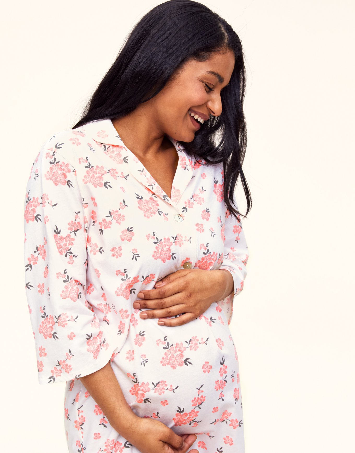 Blossom Floral White Sleepshirt, S-4X | Adore Me
