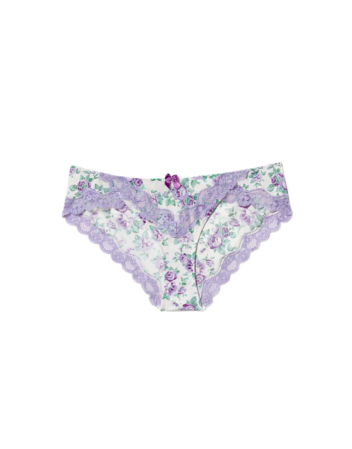 Nare Floral Purple Hipster Panty, XS-4X | Adore Me