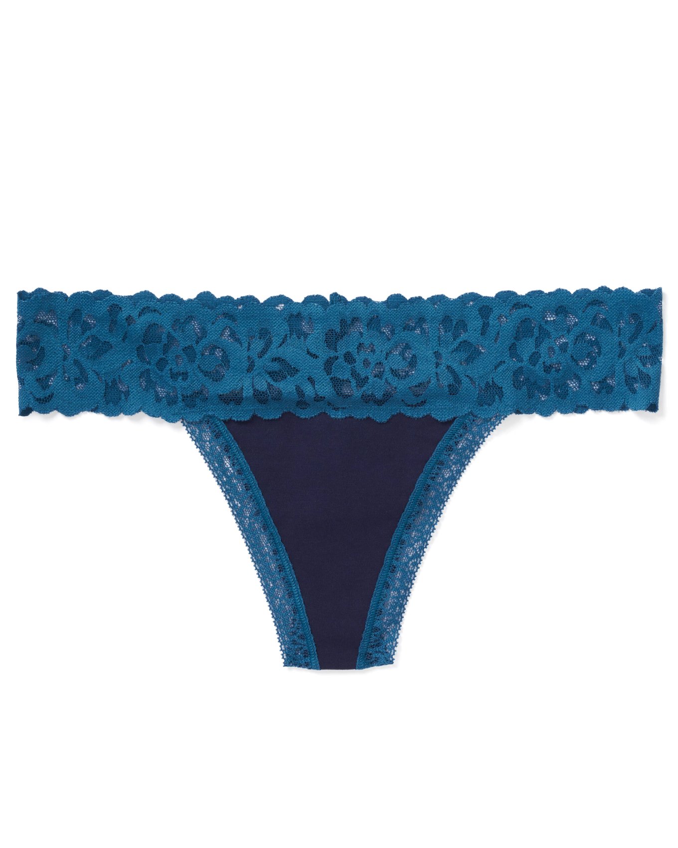 Kourtney Thong Dark Blue Plus Thong | Adore Me