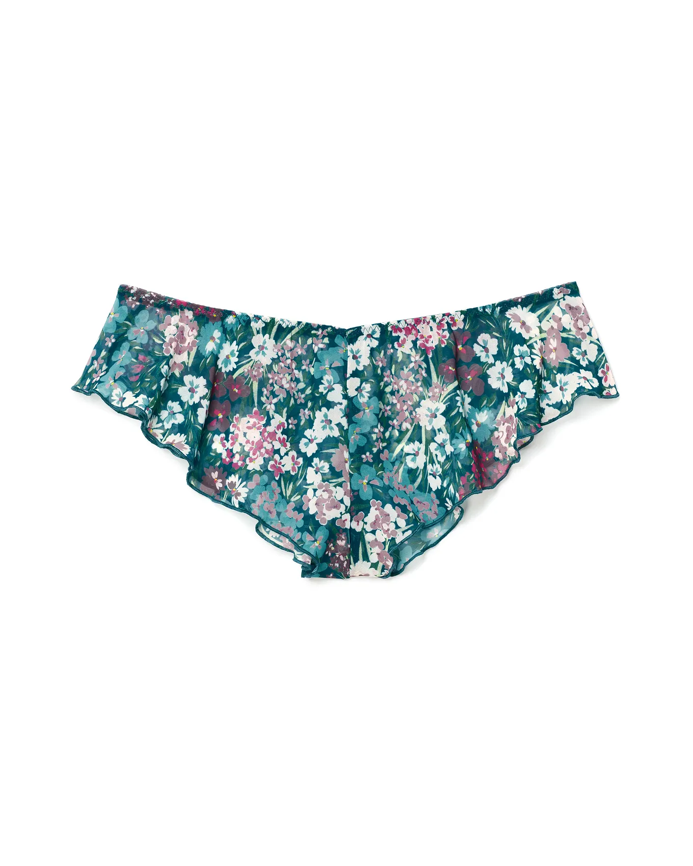 Graciela Cheeky Floral Green Flutter Panty Adore Me