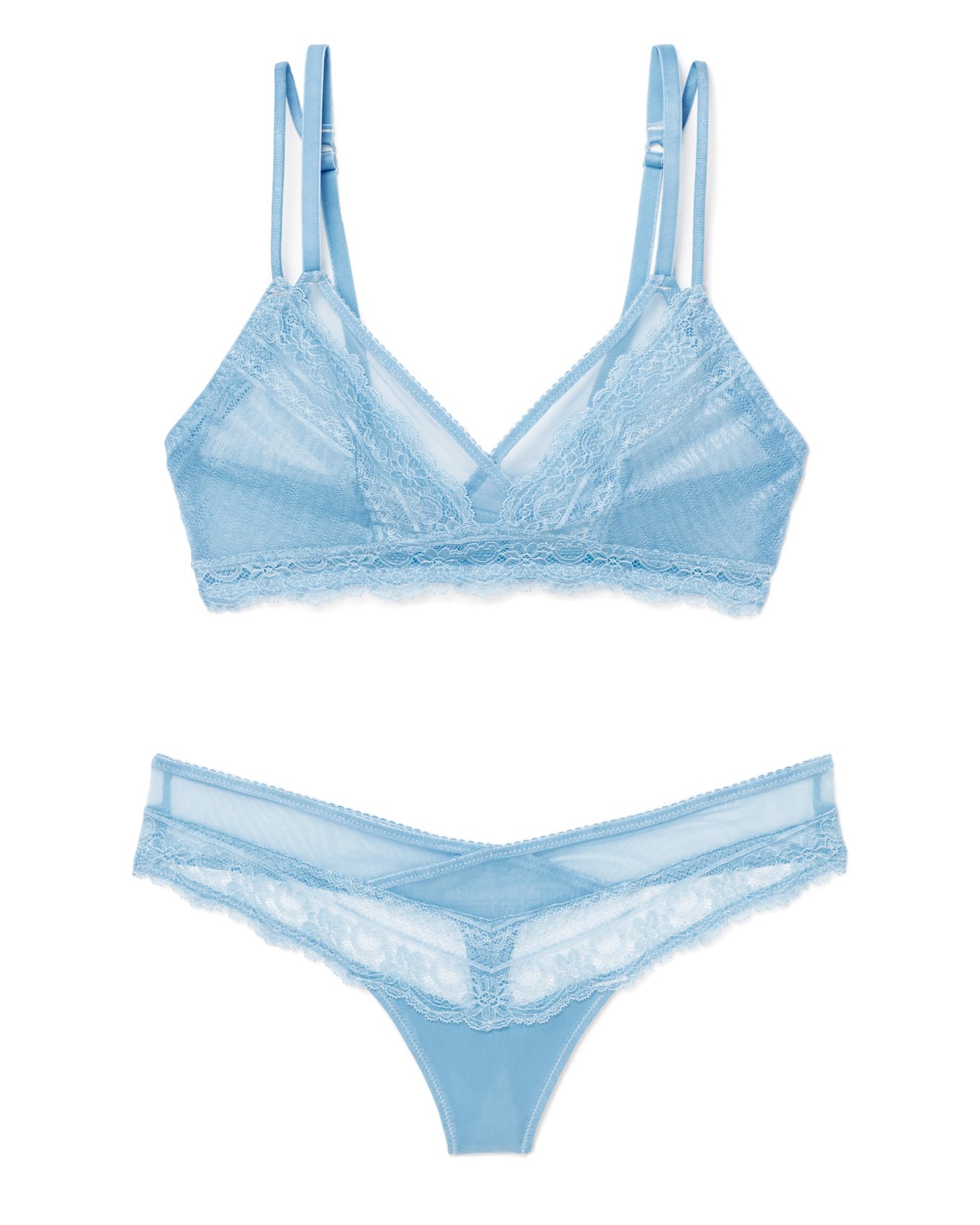 Mindi Medium Blue Bralette, XS-XL | Adore Me