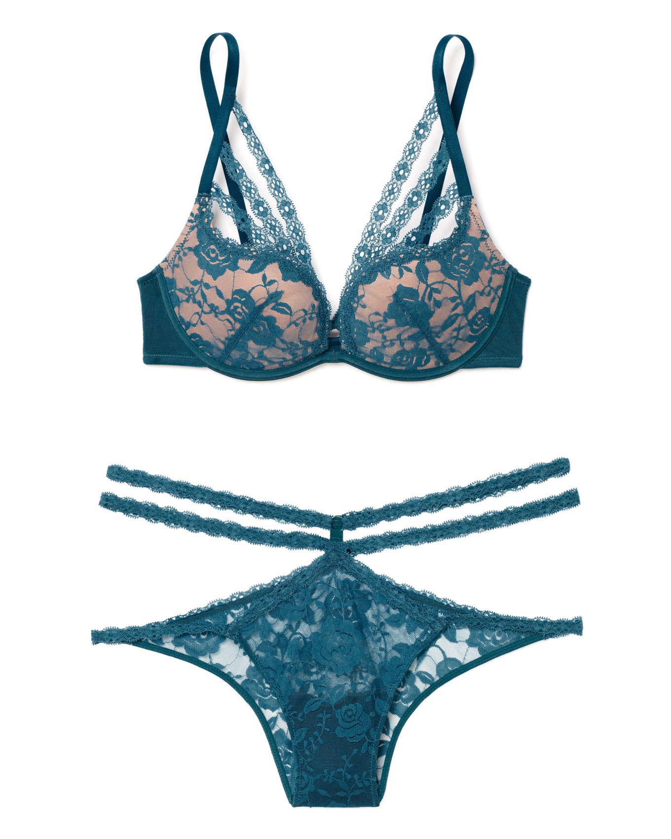 Marcia Dark Blue Push Up Plunge, 32A-38C | Adore Me