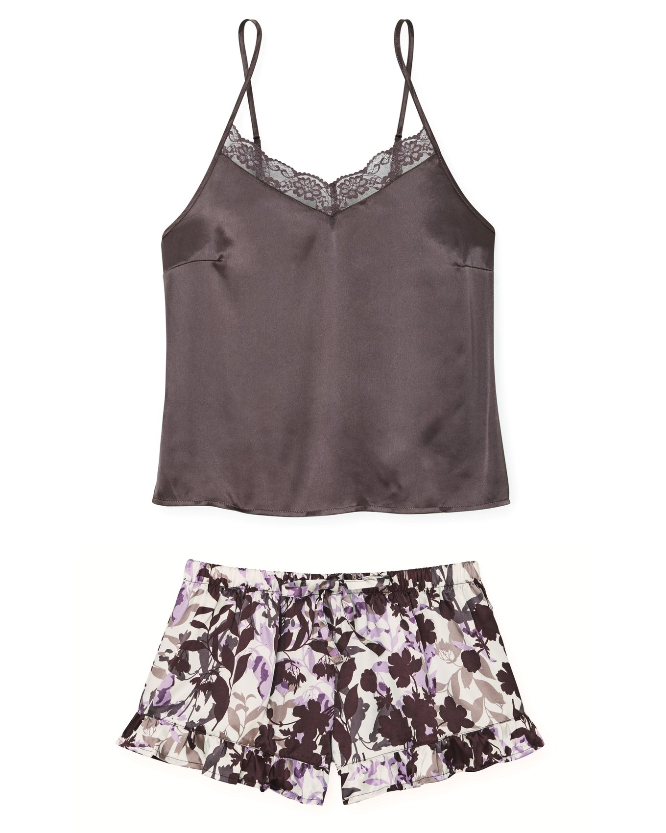 Luana Dark Gray Camisole and Short Set | Adore Me