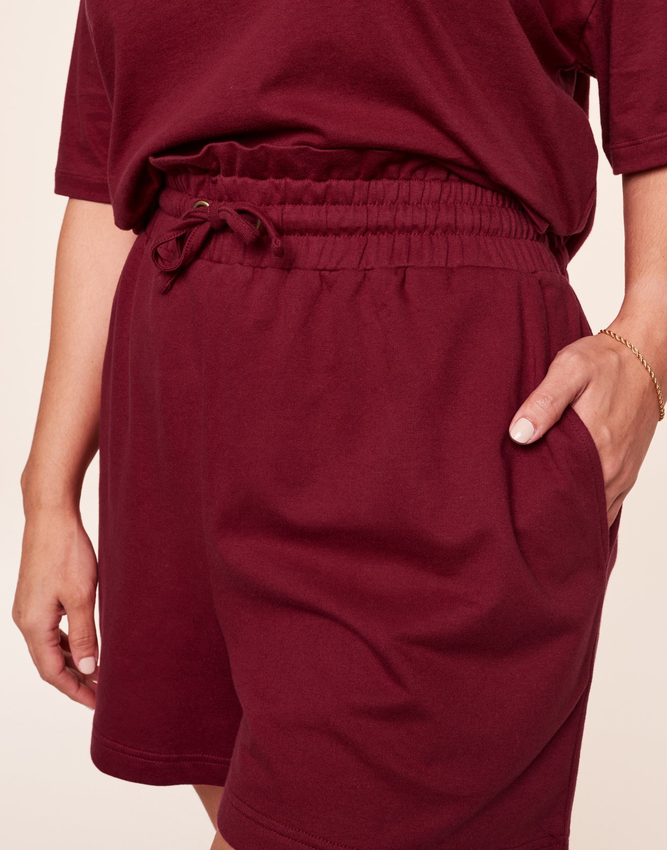 Emma Dark Red Plus Short | Adore Me