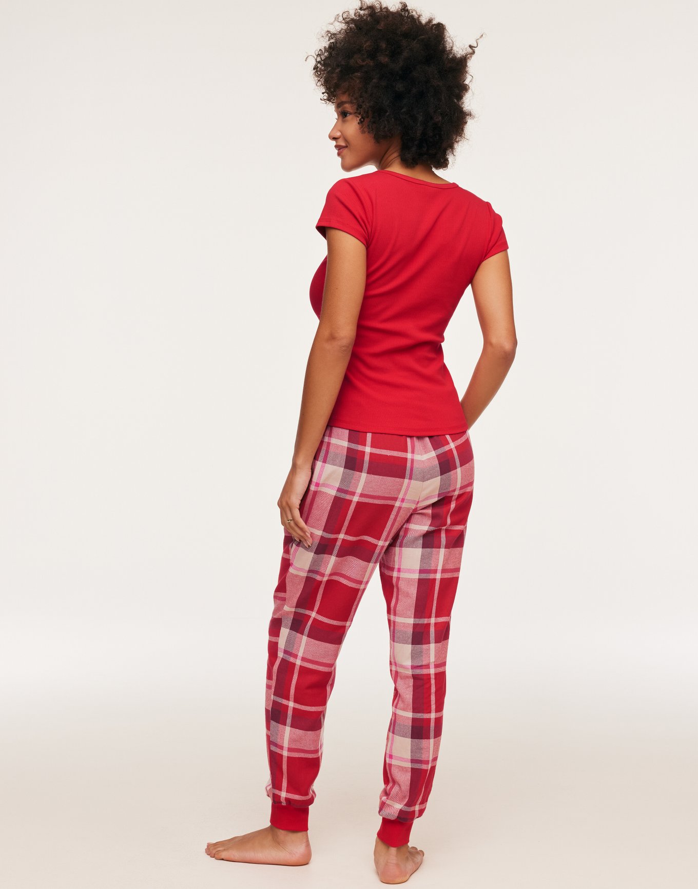 Caileigh Plaid Red PJ Set, XS-4X | Adore Me