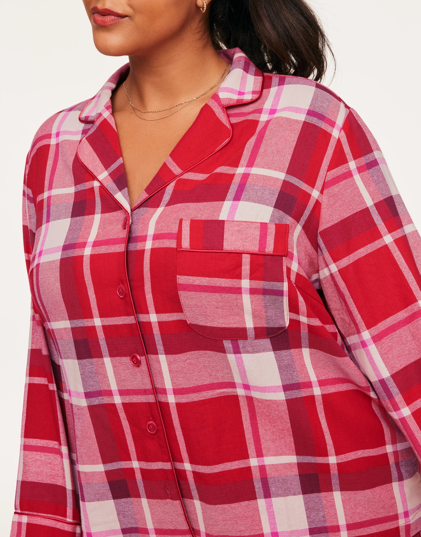 Cecelia Plaid Red PJ Set, XS-4X | Adore Me