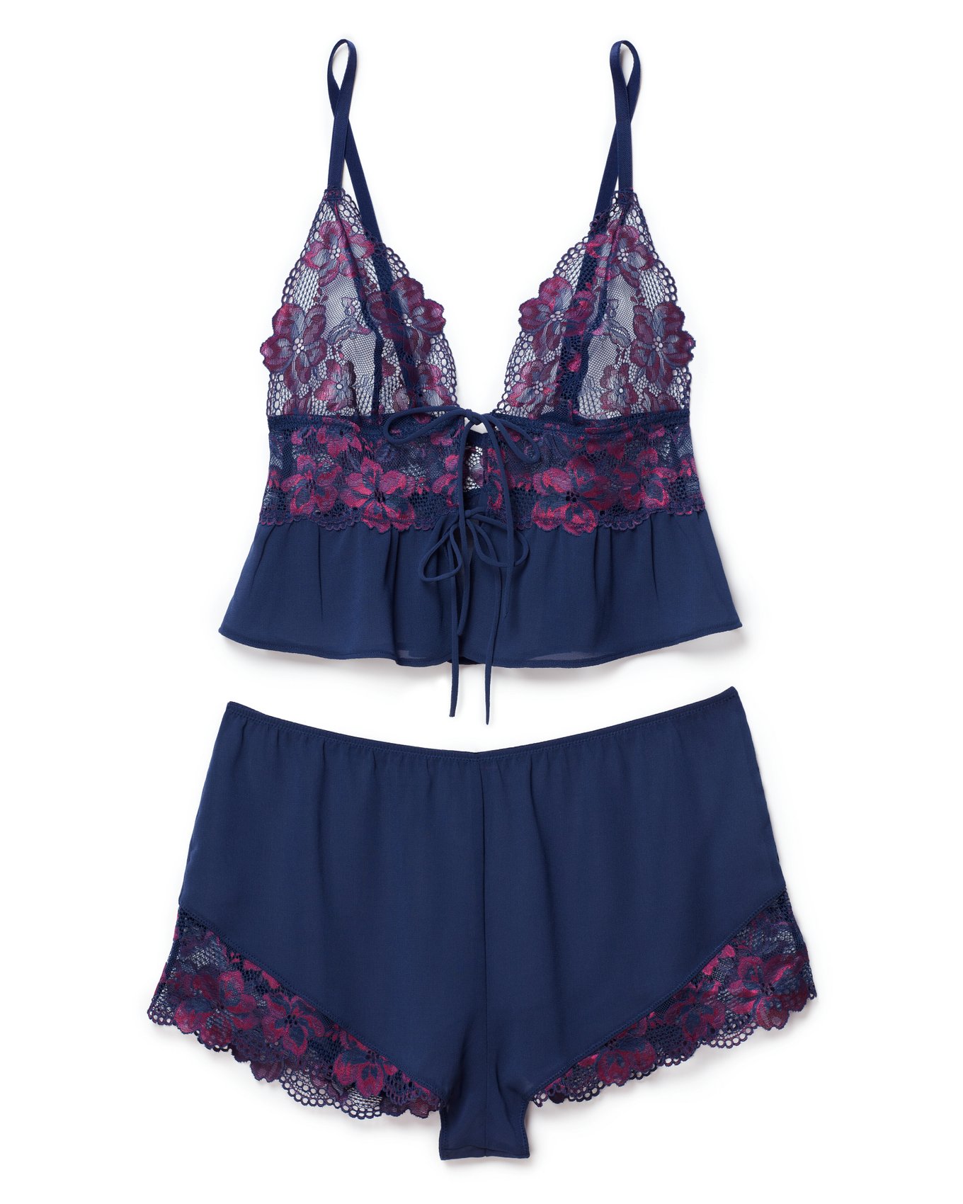 Tammy Dark Blue Camisole and Short Set | Adore Me