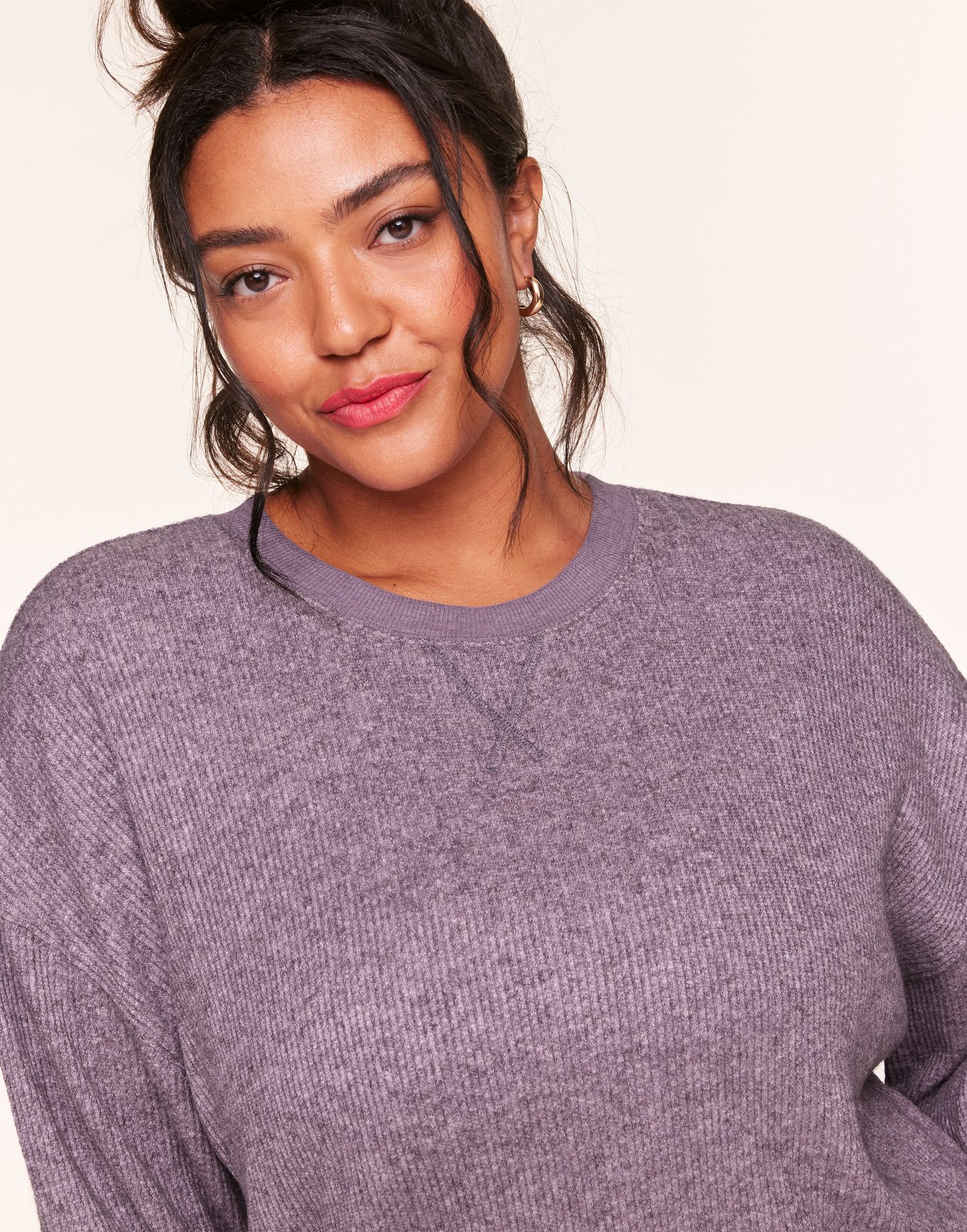 Ritza Dark Purple Sweatshirt, XS-4X | Adore Me