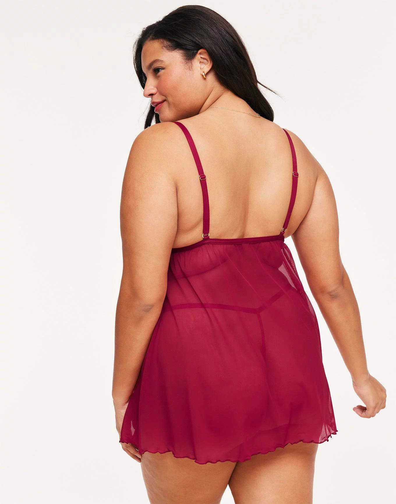 Amorata Heart Red Plus Babydoll, 1X | Adore Me