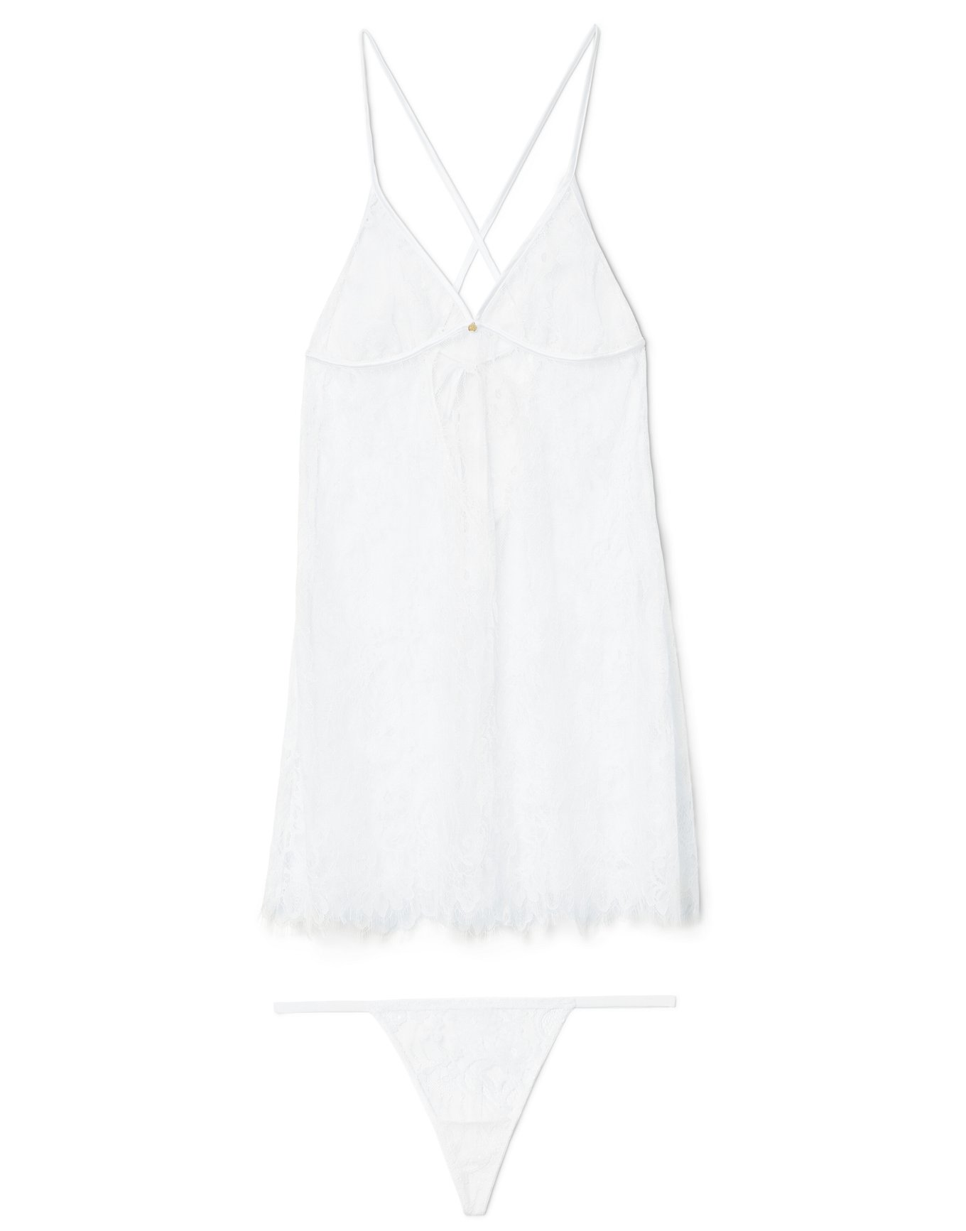 Addison White Unlined Babydoll, L-XL | Adore Me