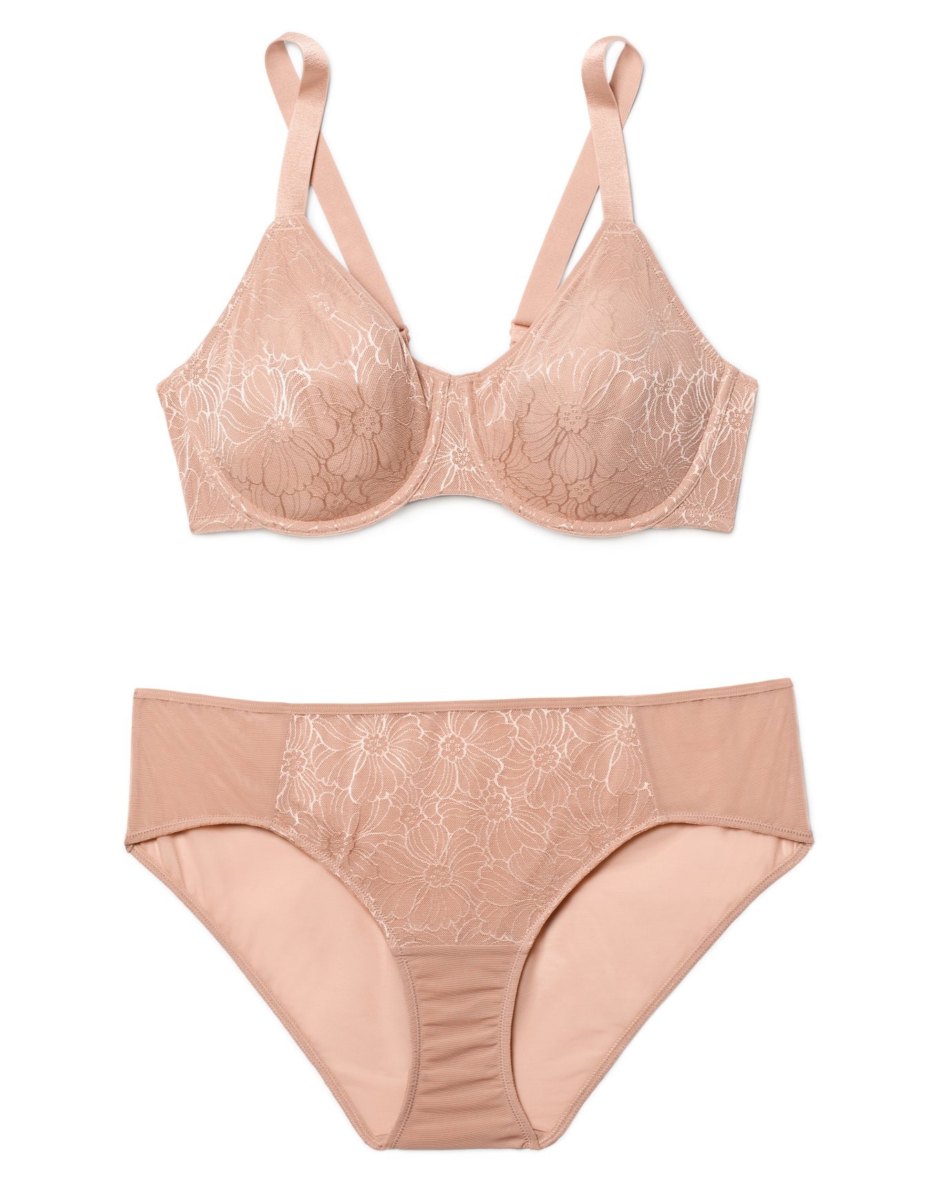Reba Medium Beige Plus Minimizer Unlined Full Coverage, 40C-46DD | Adore Me