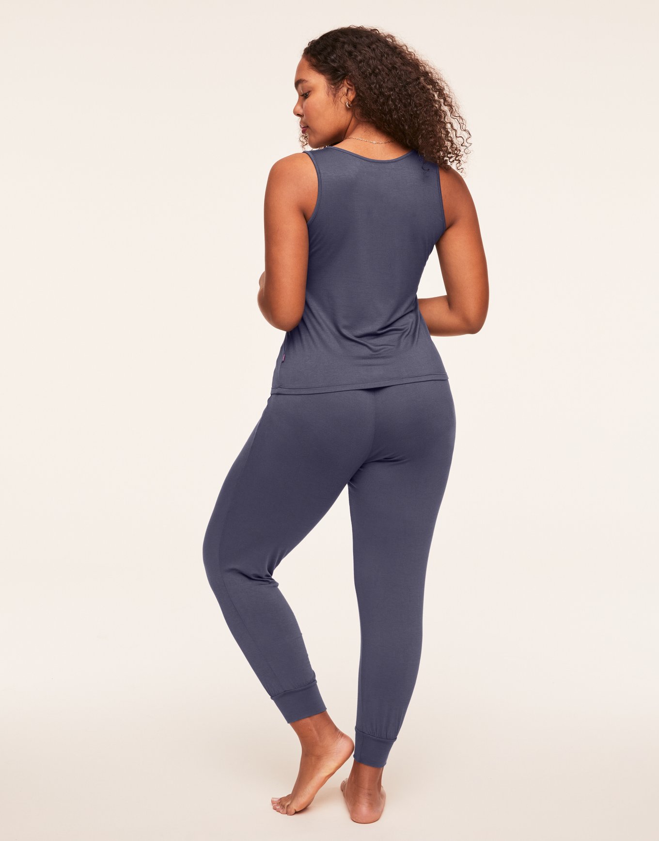 Diandra Dark Gray Plus Tank and Pant PJ Set | Adore Me